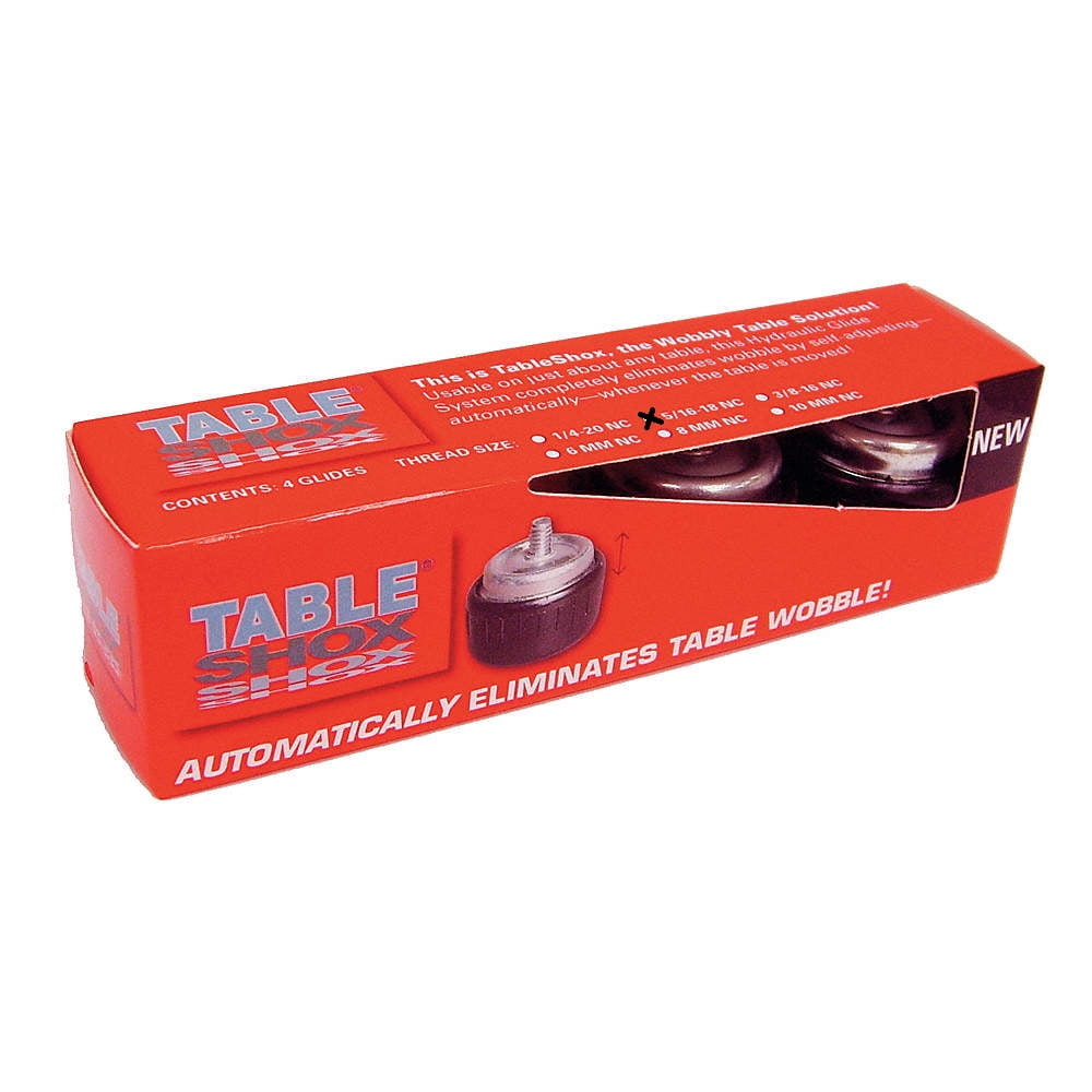 Table Shox 121-1147 1/4-20 Thread Self-Adjusting Table Glide - 4 / PK ...