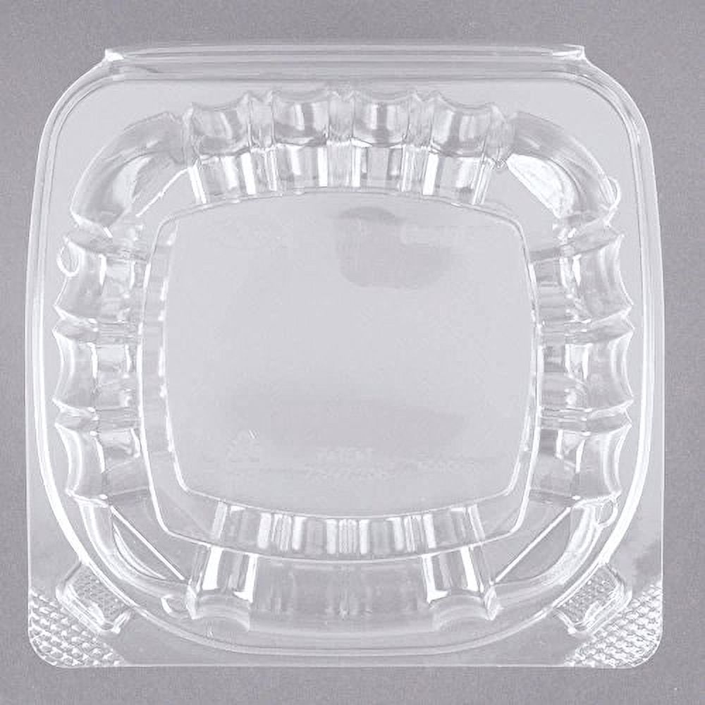 TableTop King C57PST1 6" x 5 13/16" x 3" ClearSeal Hinged Lid Plastic ...