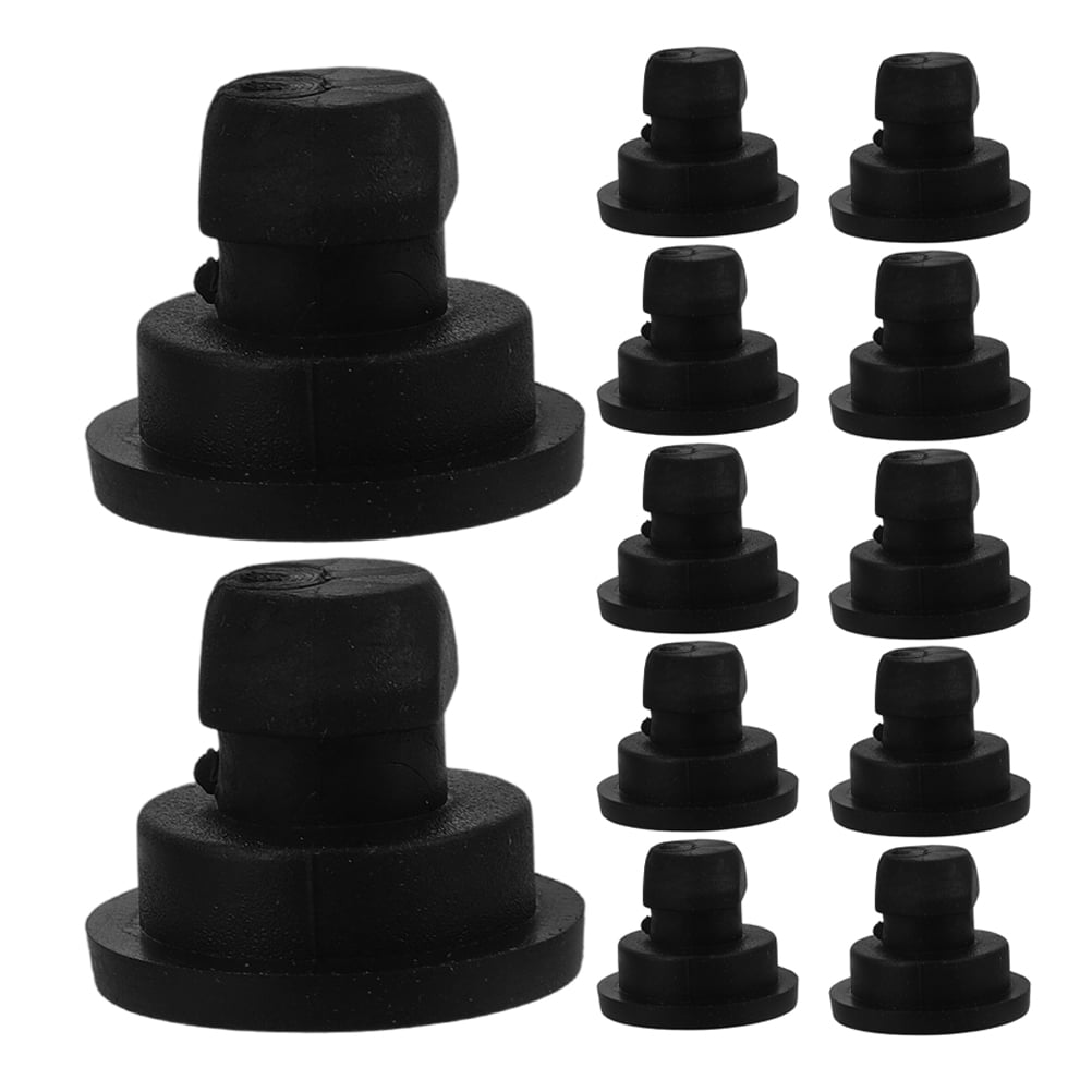 TEHAUX 12 Pcs Rubber Feet for Rice Cooker Foot Plug Black Rubber ...