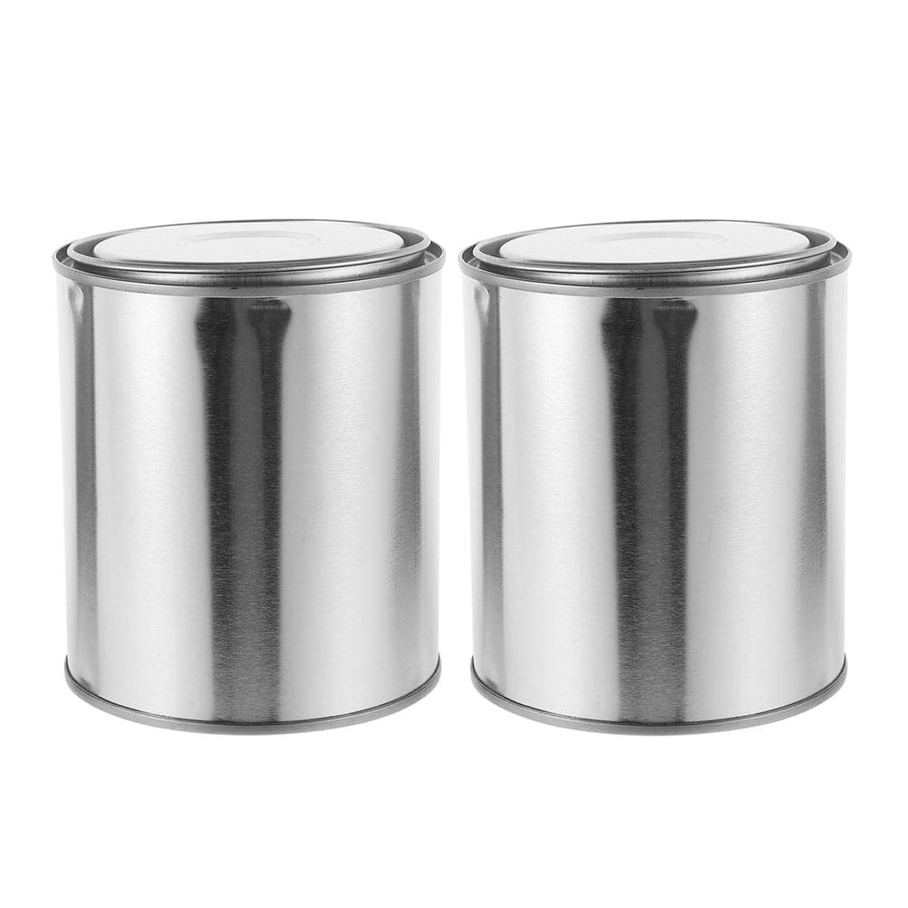 Tableaire 2pcs Empty Metal Paint Cans with Lids for DIY Projects Arts ...