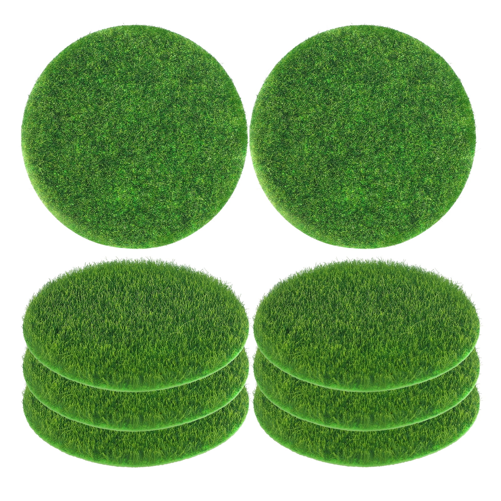 TEHAUX Artificial Moss Mat Artificial Grass Green Nonwoven Fabric 8Pcs ...