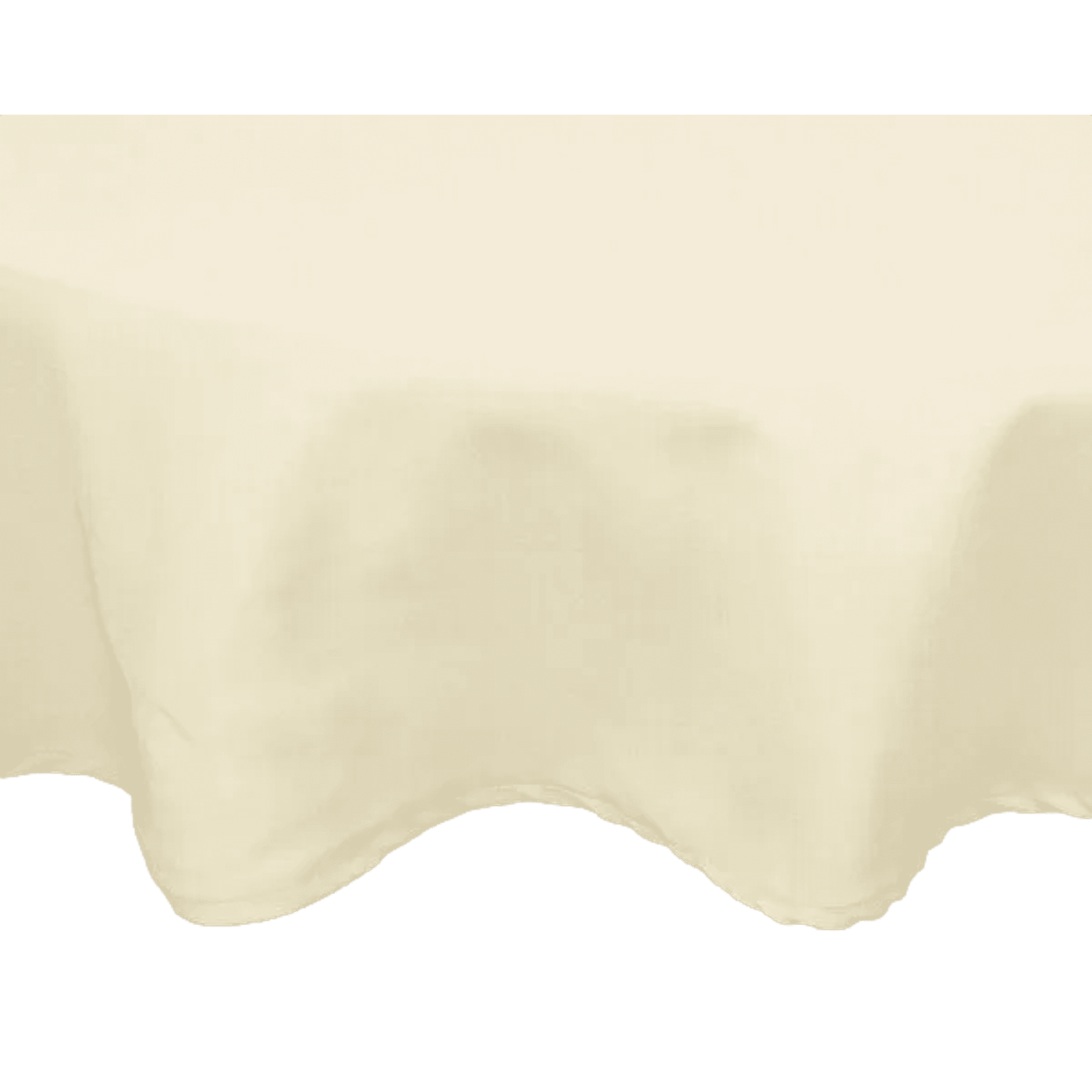 Tablecloth 64" Round 100% Spun Polyester Ivory | Wedding - Banquet ...