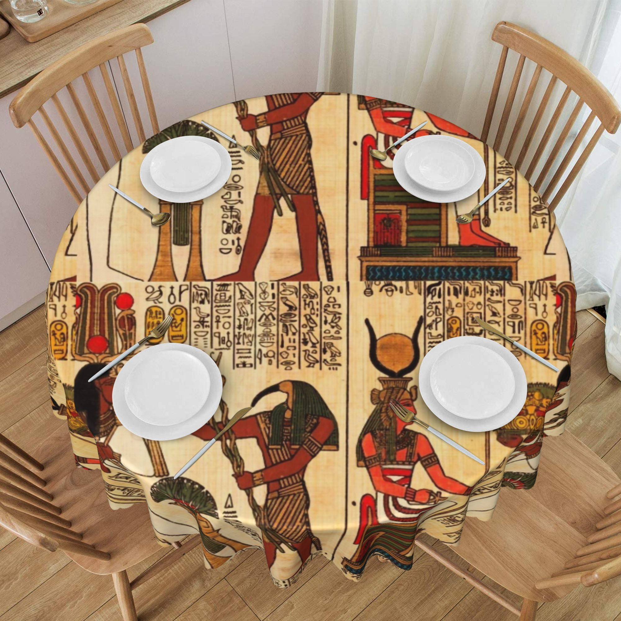 Tablecloth Ancient Egypt Mythology Egyptian Table Cloth For Circular ...