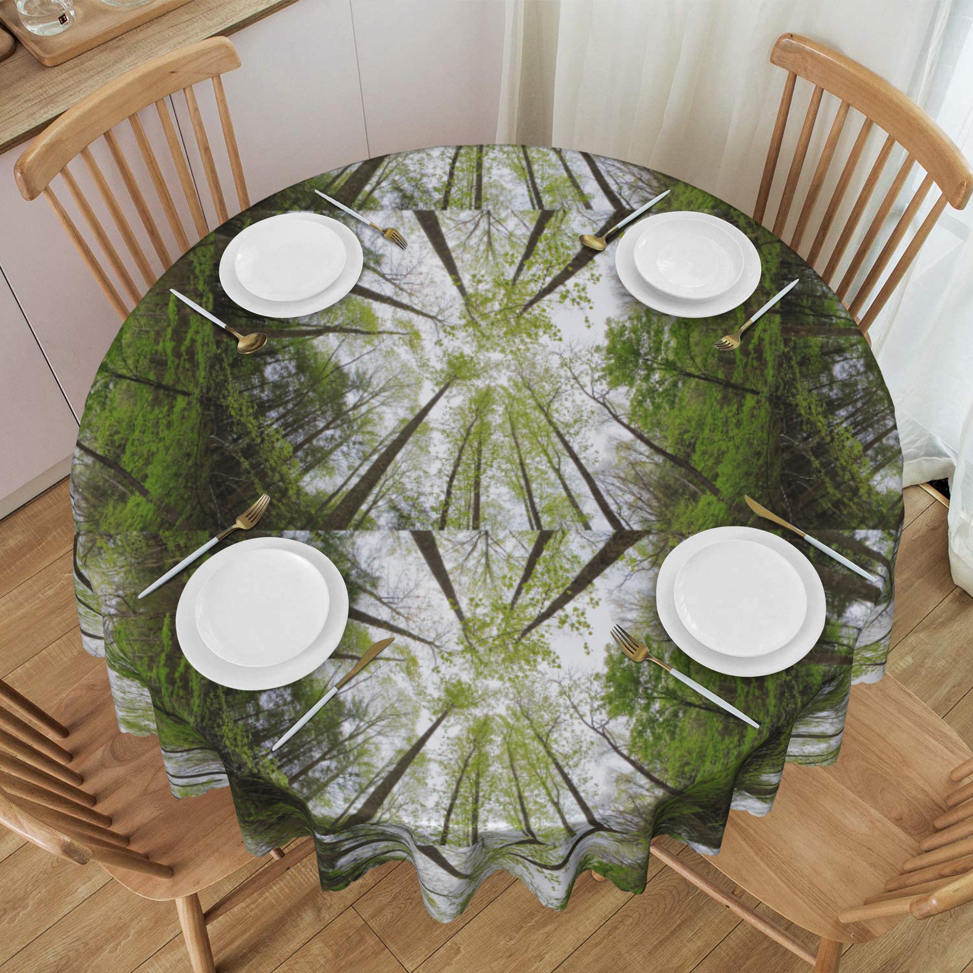 Tablecloth Beach Sand Shell Tropical Table Cloth For Circular Tables ...