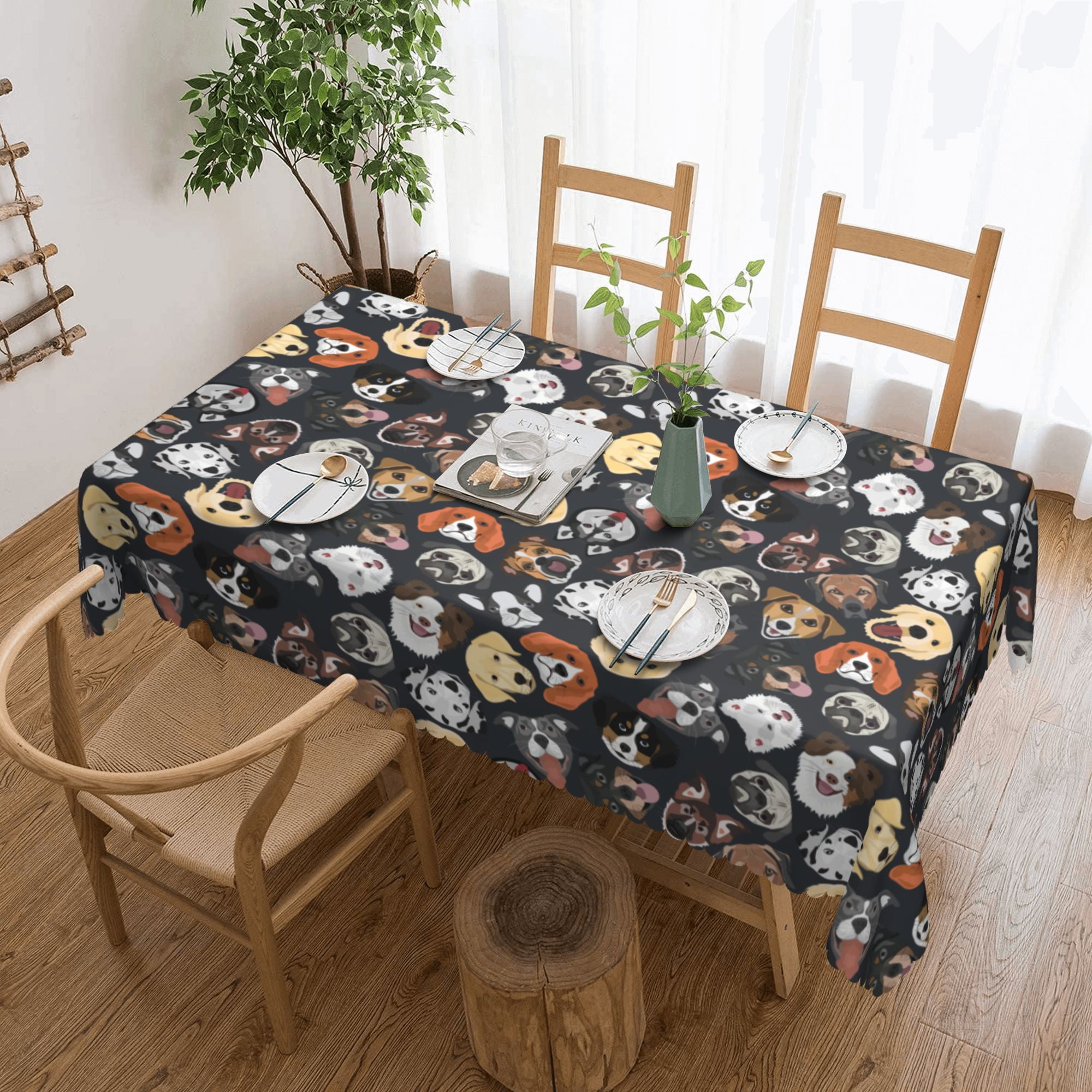 Tablecloth Bulldog Table Cloth For Rectangle Tables Waterproof ...