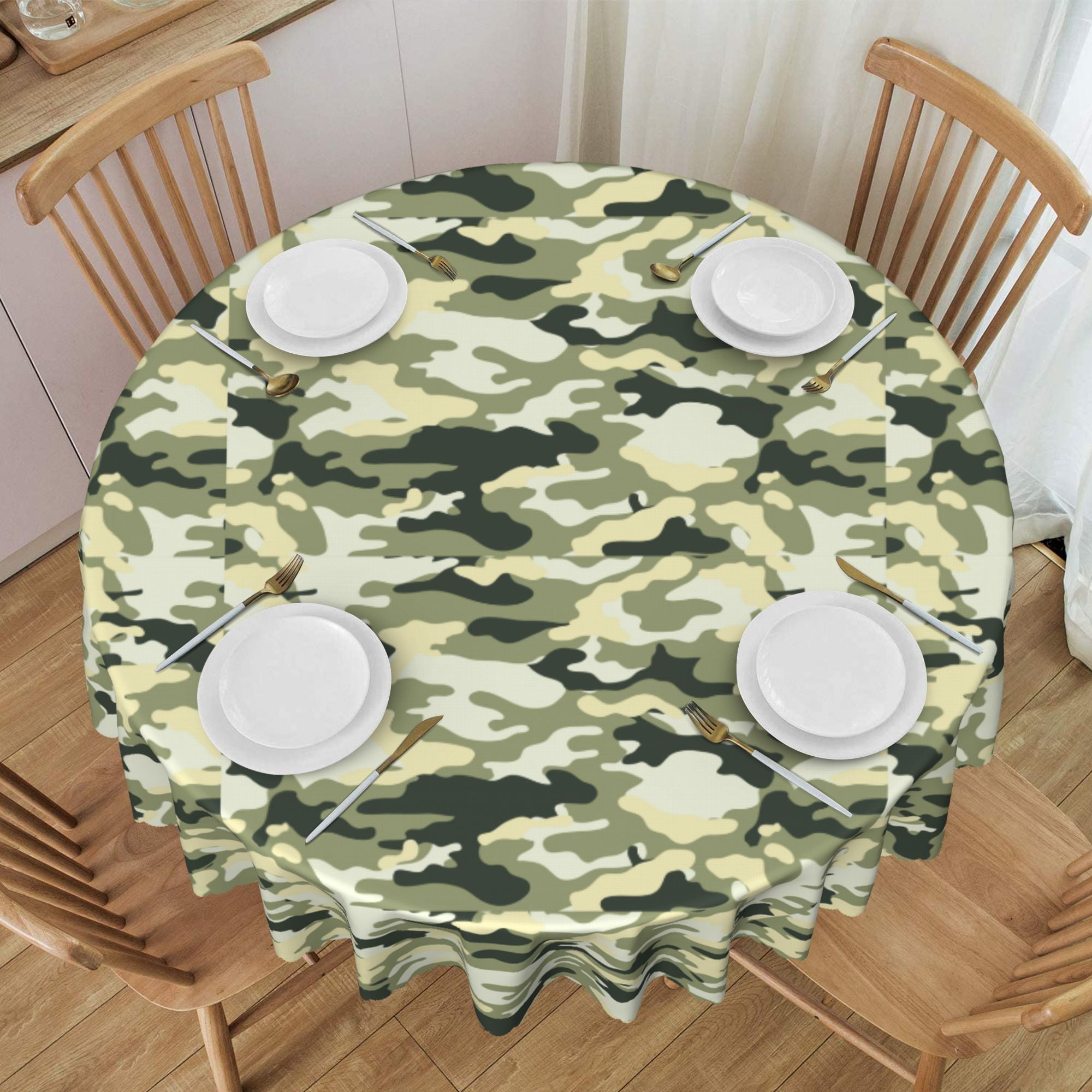 Tablecloth Camouflage Army Table Cloth For Circular Tables Waterproof ...