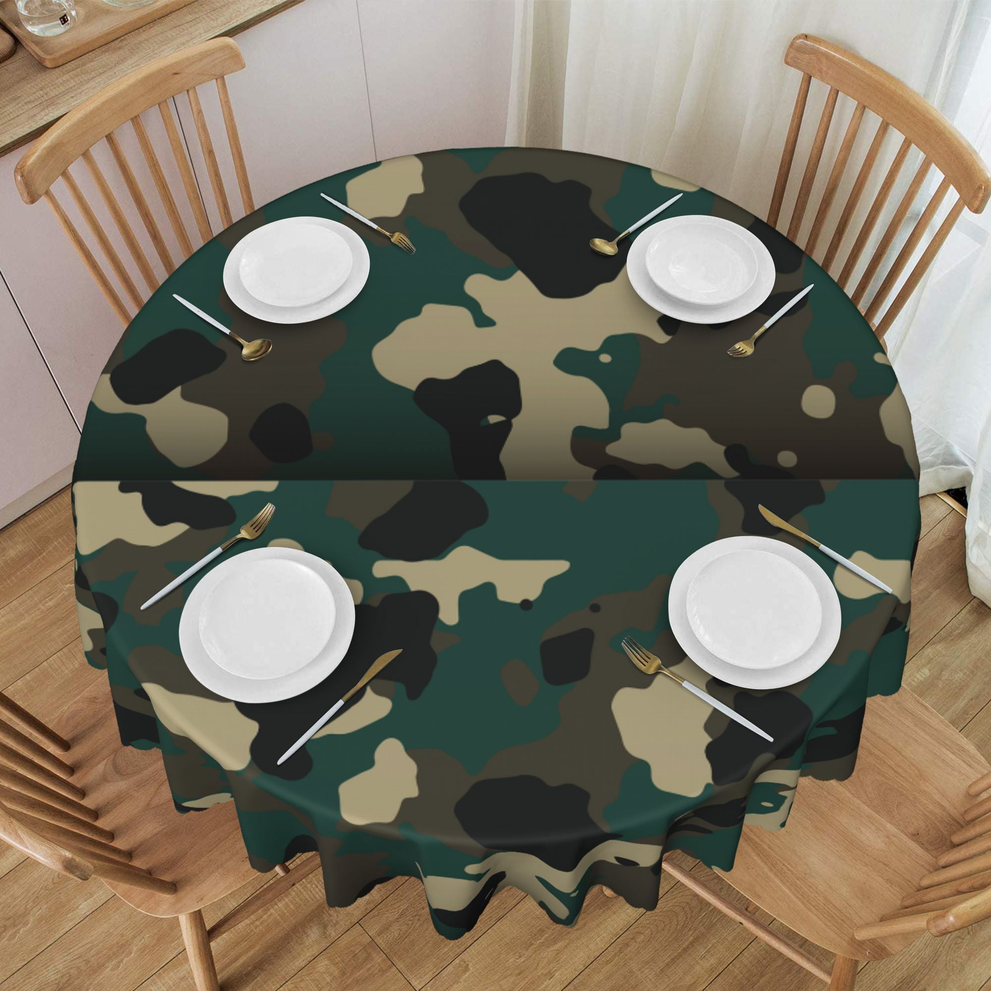Tablecloth Camouflage Background Table Cloth For Circular Tables ...