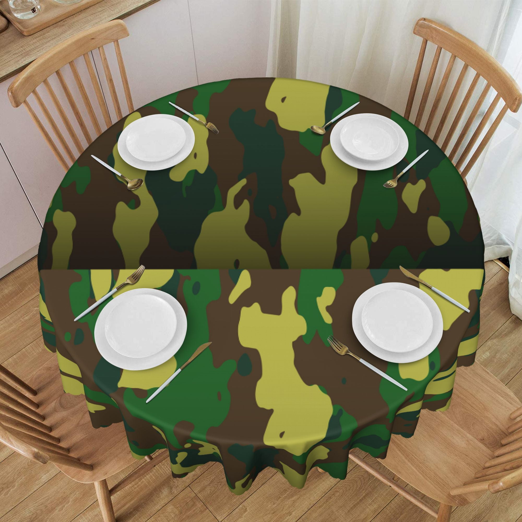 Tablecloth Camouflage Background Table Cloth For Circular Tables ...