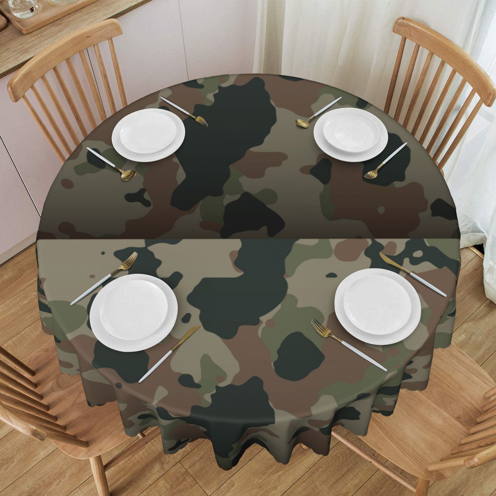 Tablecloth Camouflage Background Table Cloth For Circular Tables ...