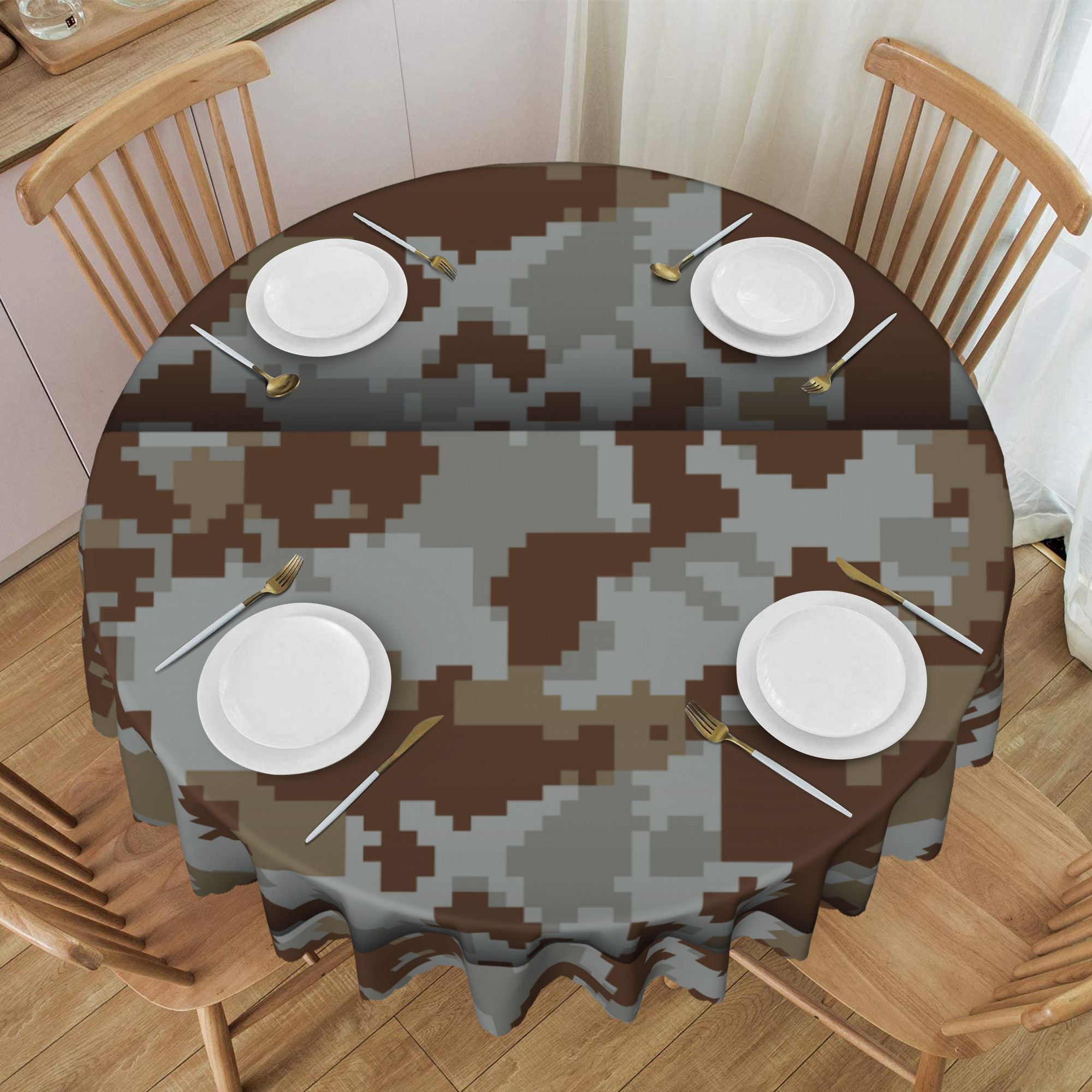 Tablecloth Camouflage Background Table Cloth For Circular Tables ...