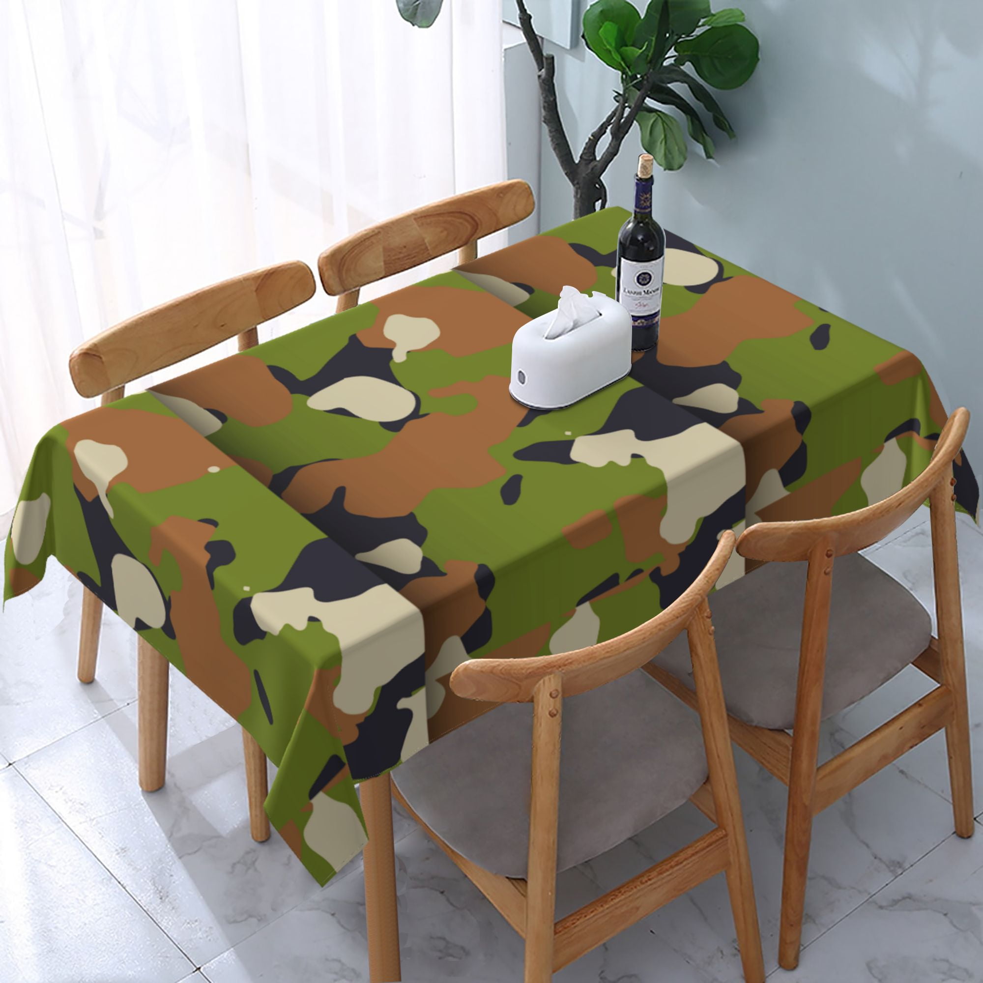 Tablecloth Camouflage Background Table Cloth For Rectangle Tables ...