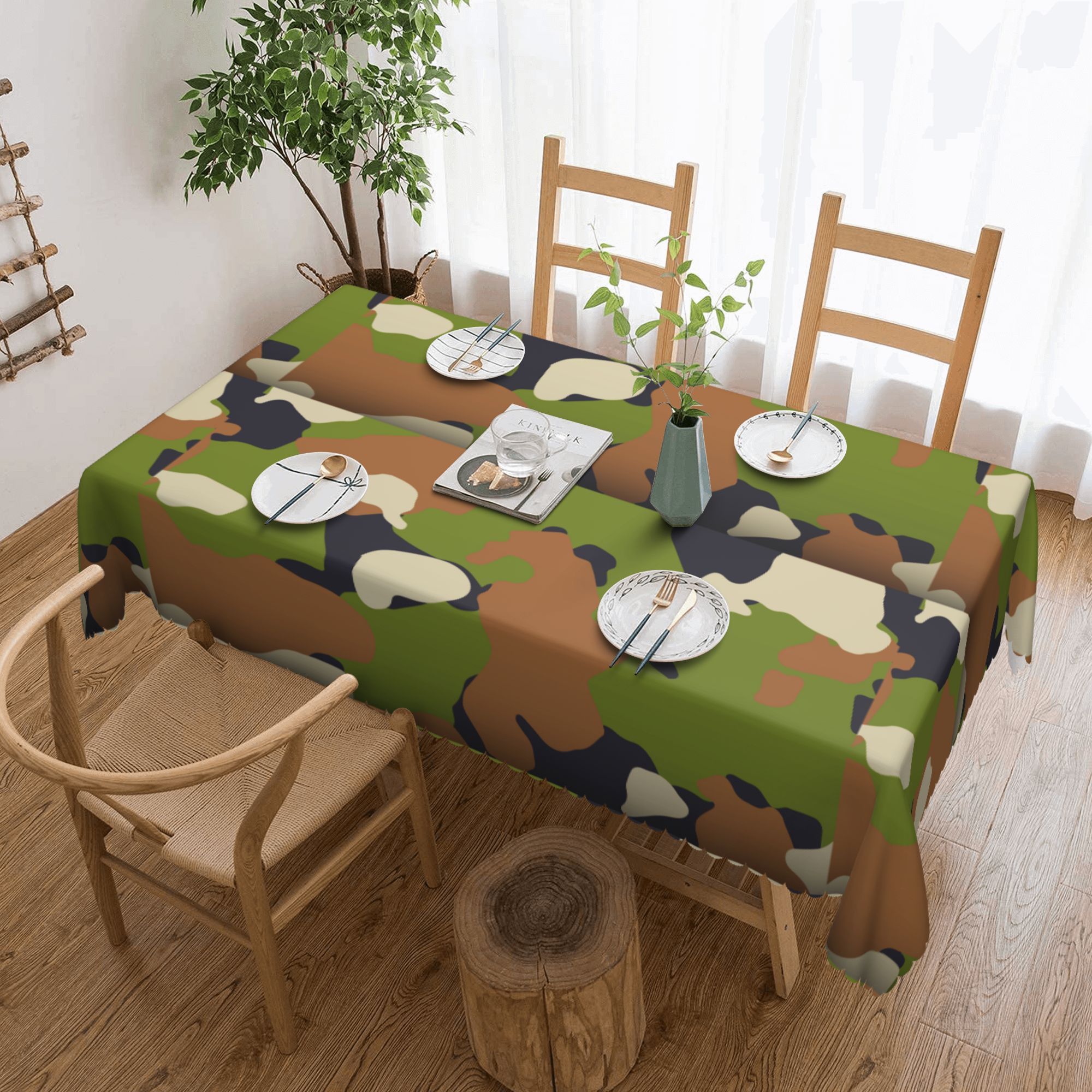 Tablecloth Camouflage Background Table Cloth For Rectangle Tables ...