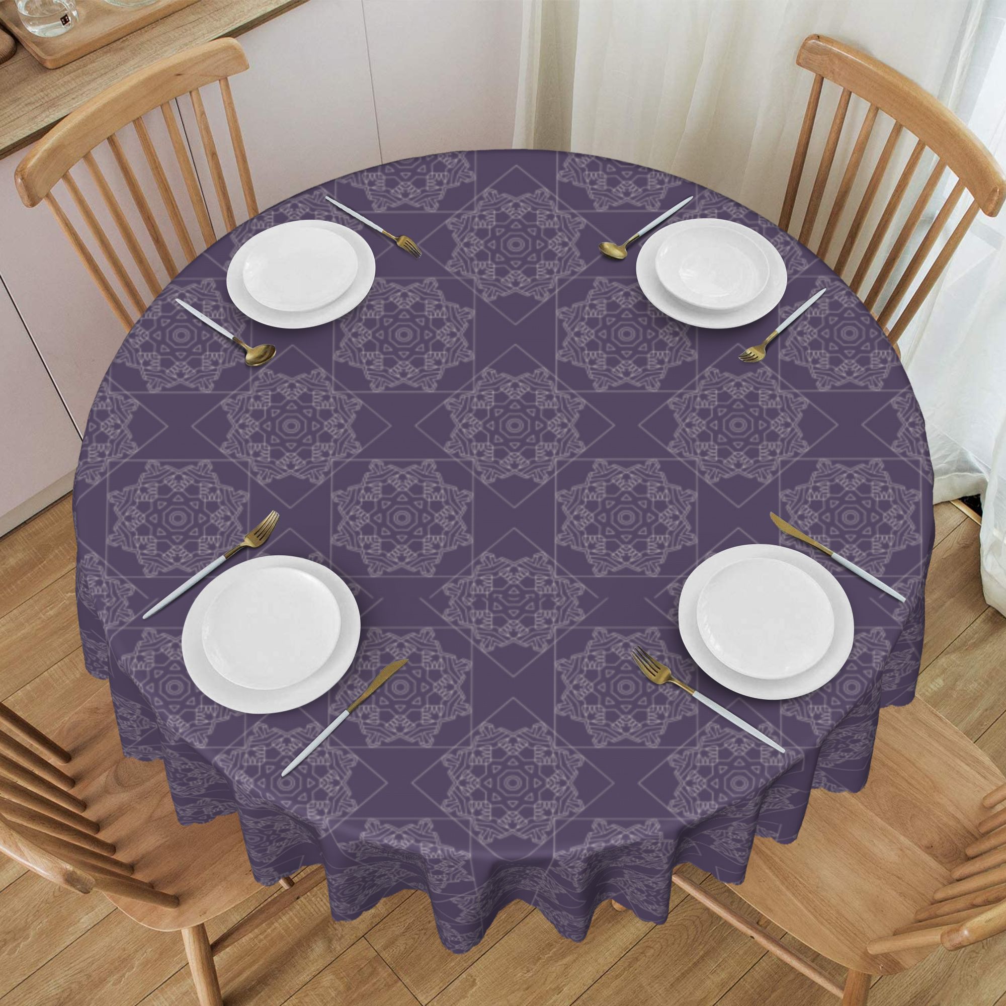 Tablecloth Classical Ethnic Pattern Table Cloth For Circular Tables ...