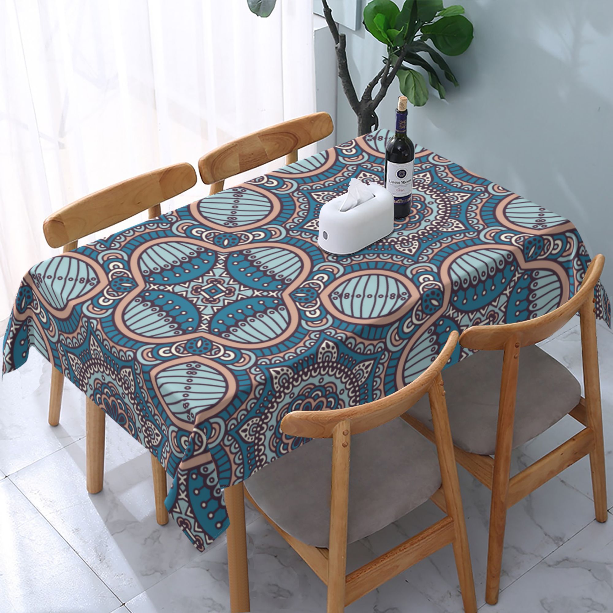 Tablecloth Classical Ethnic Pattern Table Cloth For Rectangle Tables ...
