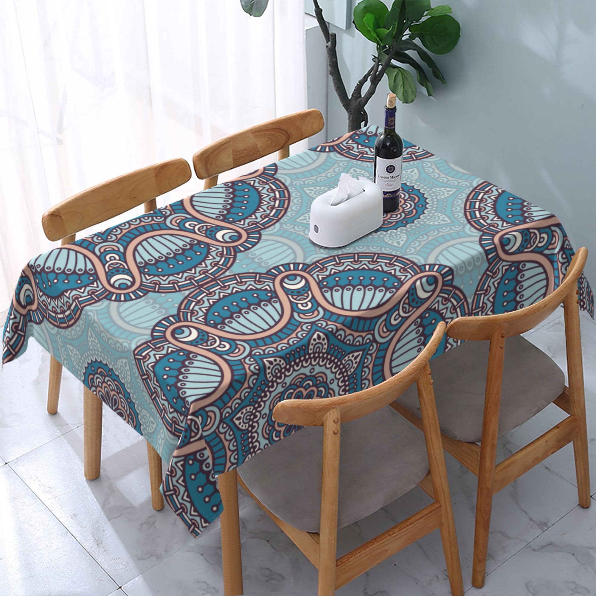 Tablecloth Classical Ethnic Pattern Table Cloth For Rectangle Tables ...