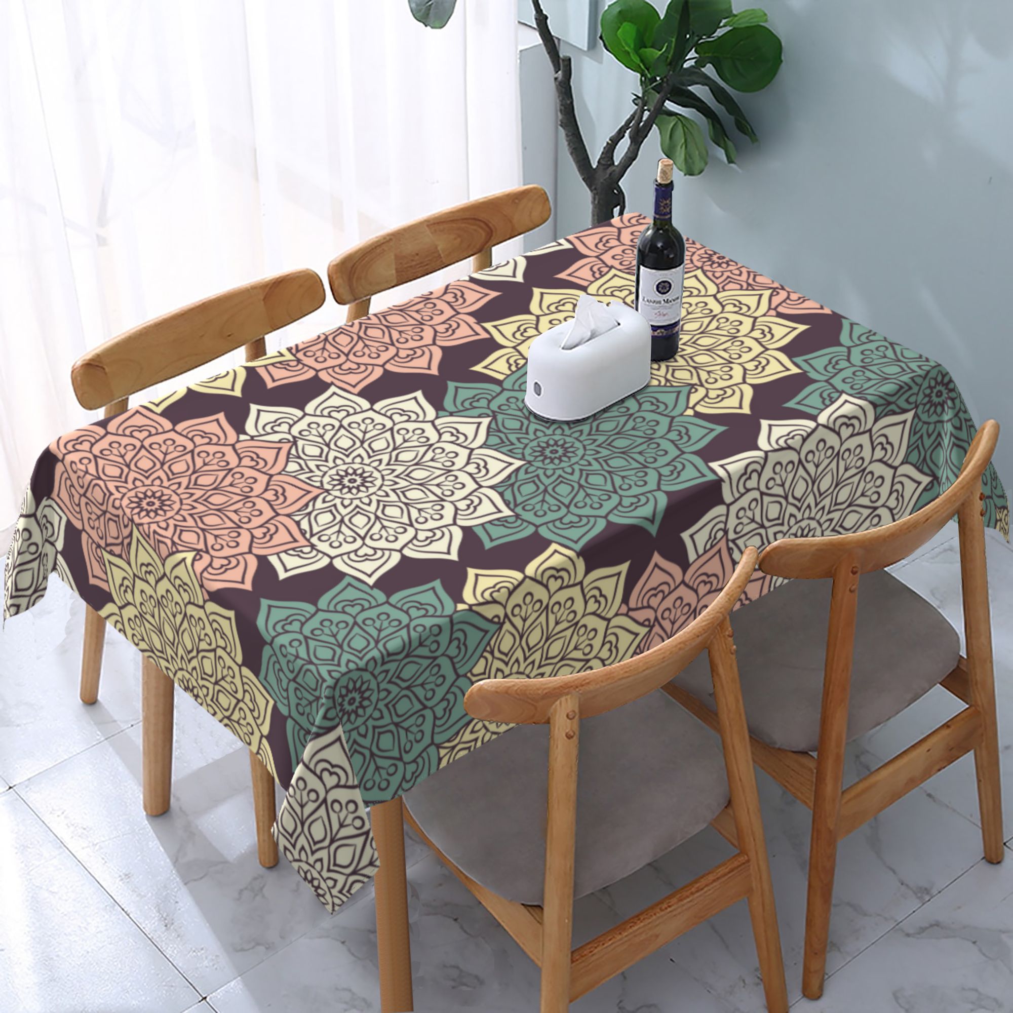 Tablecloth Classical Ethnic Pattern Table Cloth For Rectangle Tables ...
