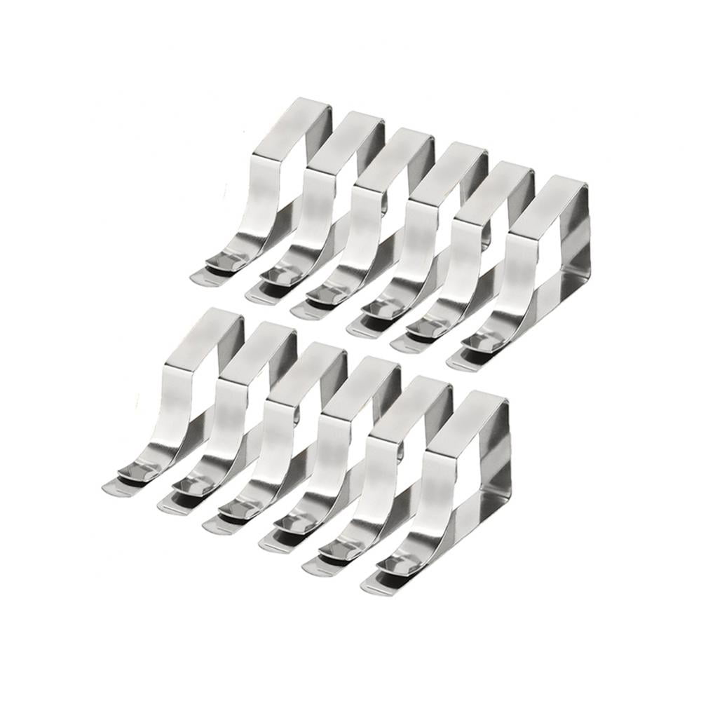 Tablecloth Clips 12 Packs Picnic Table Clips Flexible Stainless Steel ...