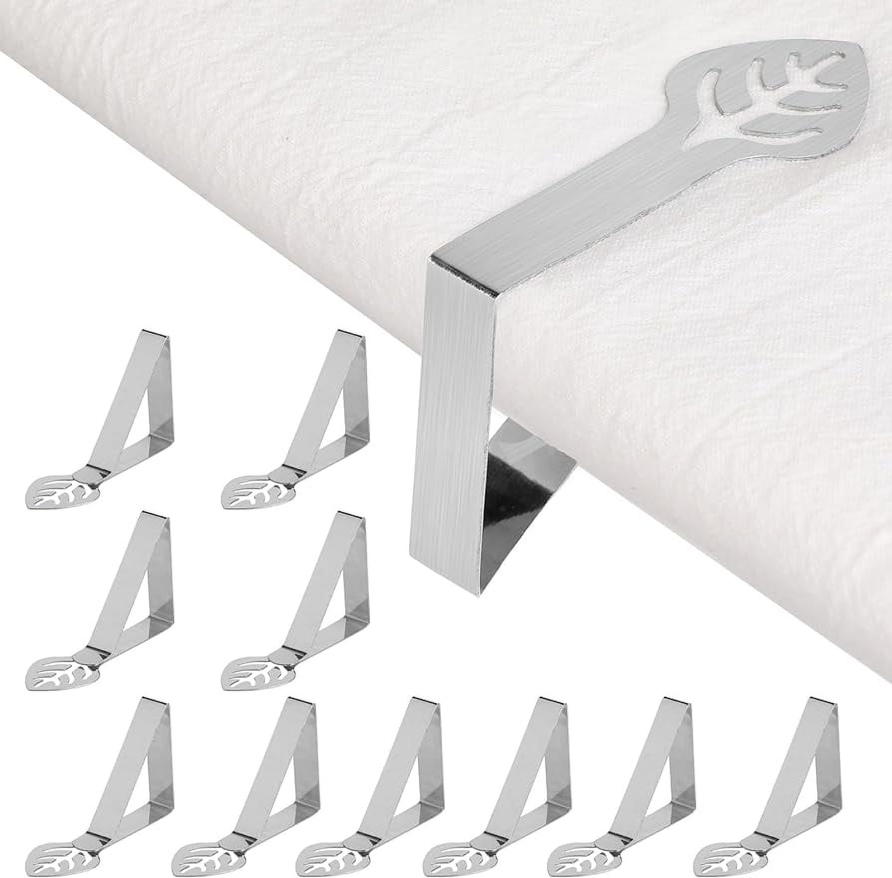 Tablecloth Clips, 12 Pcs Leaf Shape Table Cloth Holder Clips Stainless ...