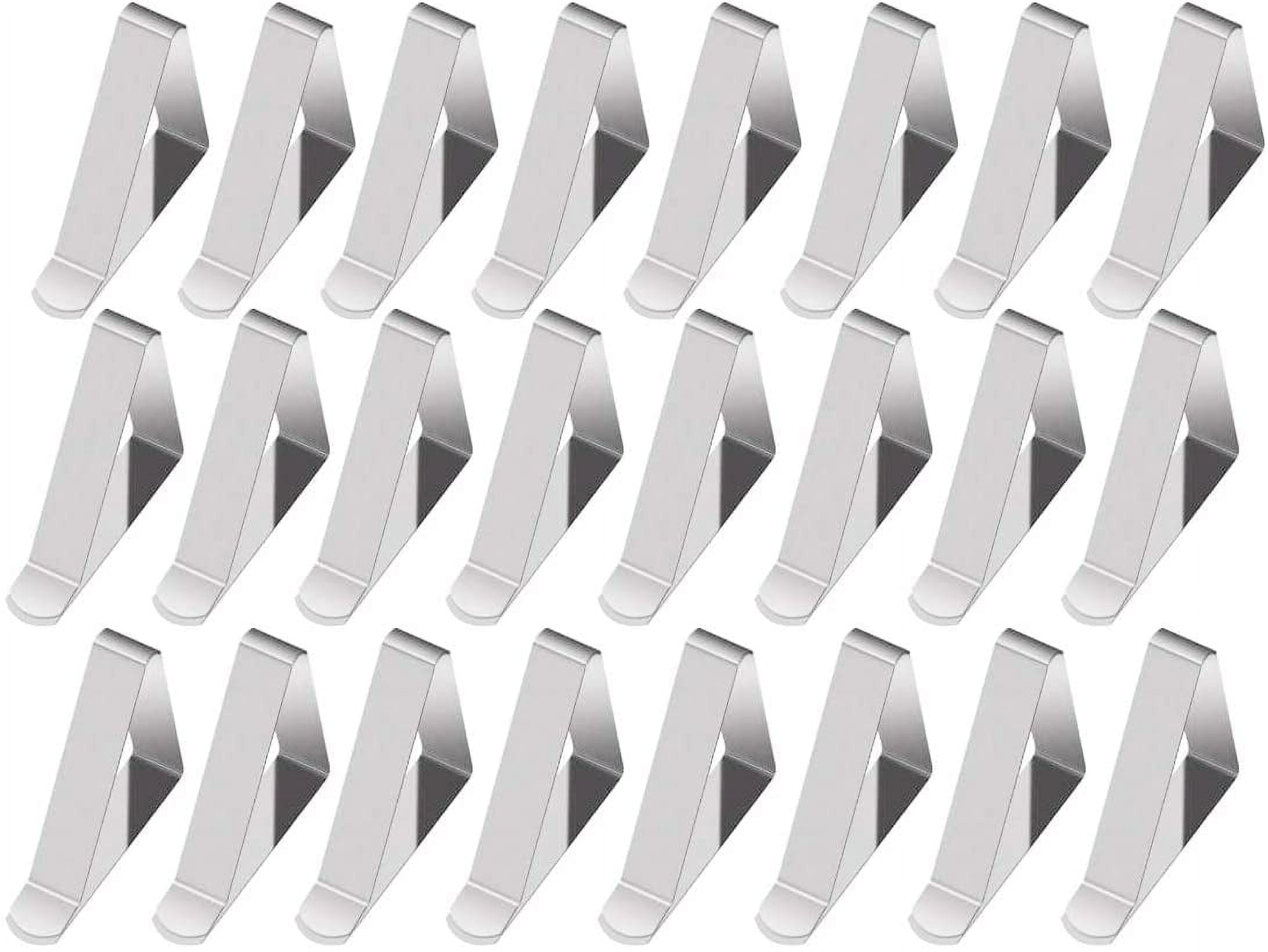 Tablecloth Clips,24 Packs Tablecloth Clamps Flexible Stainless Steel ...