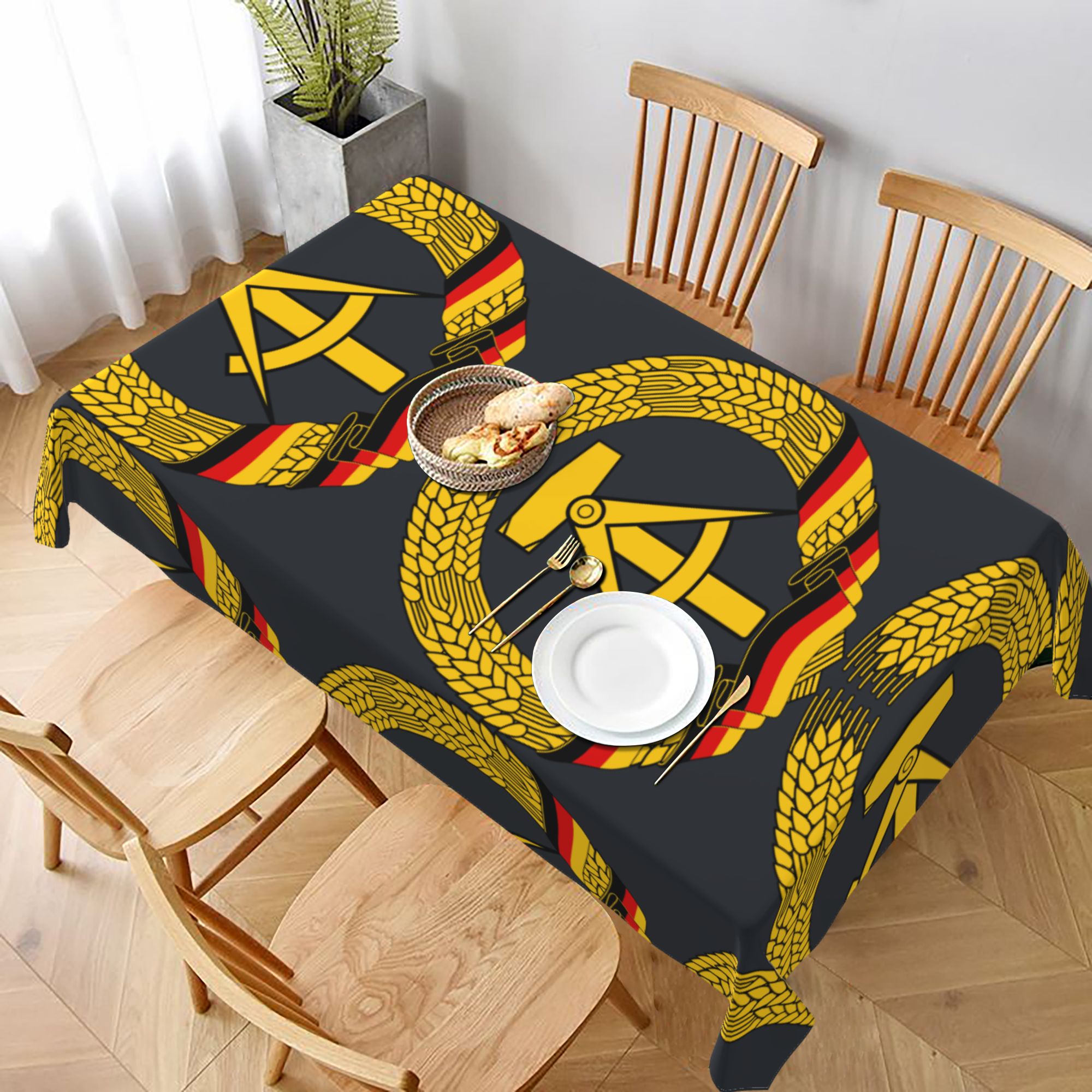 Tablecloth Coat Of Arms Of East Germany Table Cloth For Rectangle ...