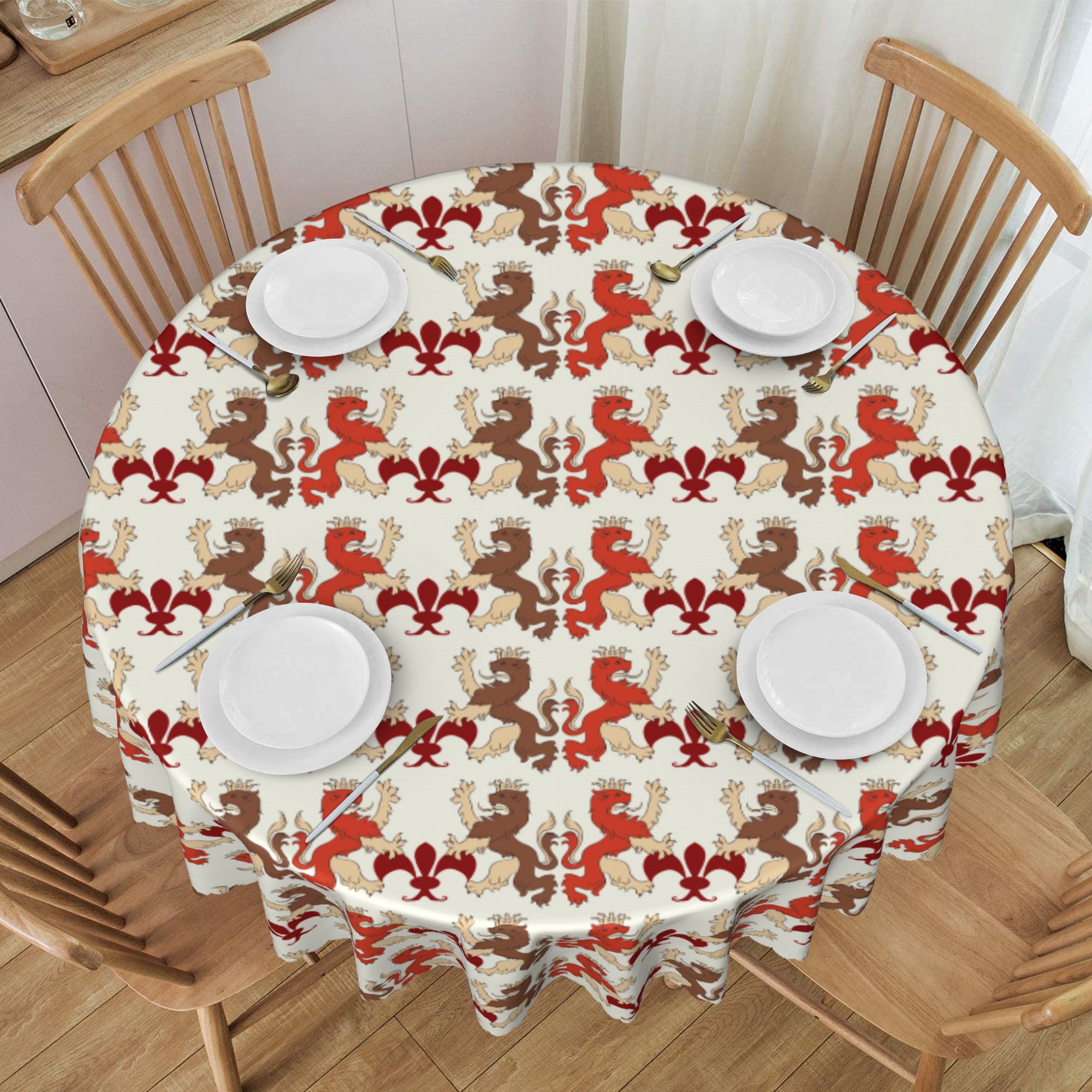 Tablecloth Color Illustration Border Background Table Cloth For ...