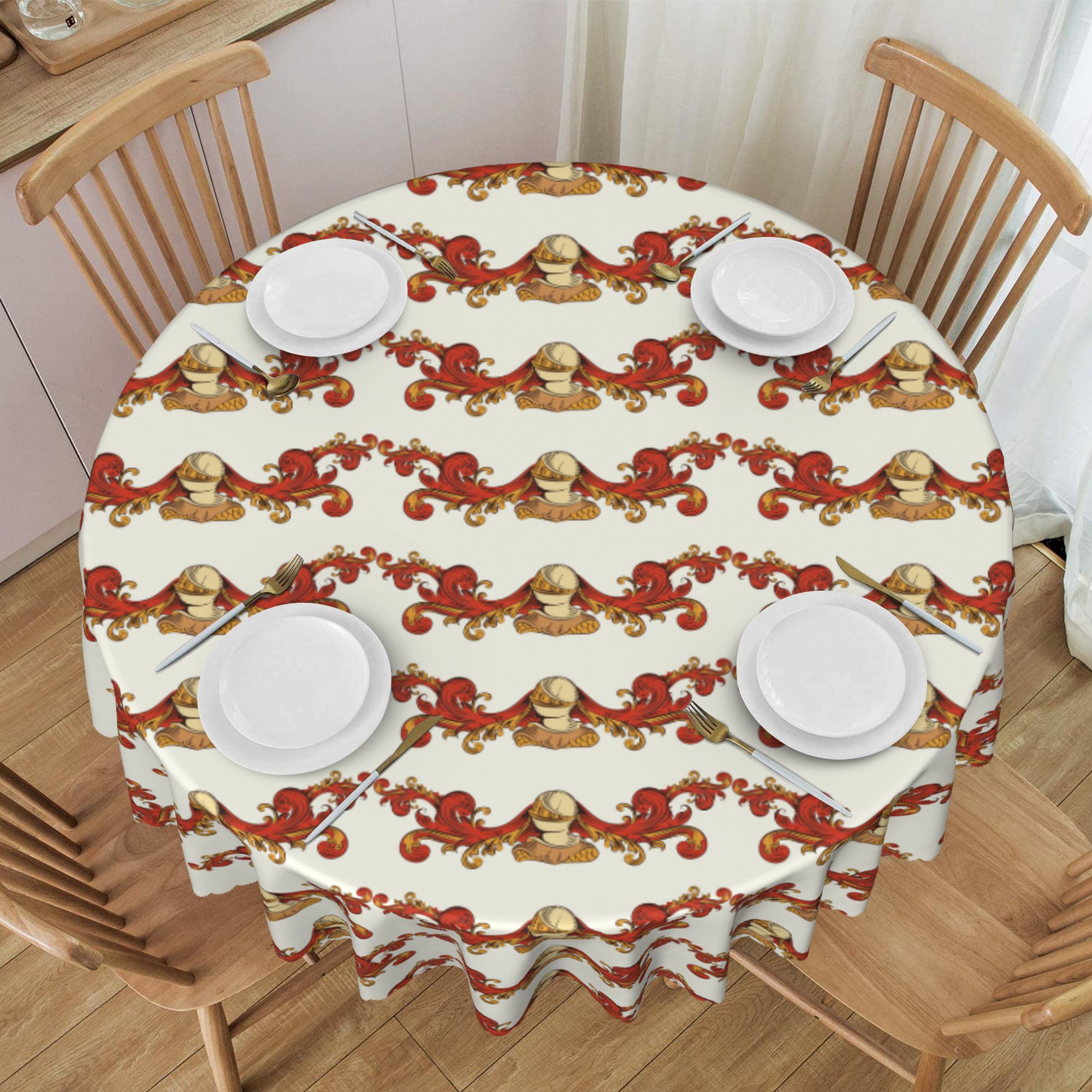 Tablecloth Color Illustration Border Background Table Cloth For ...