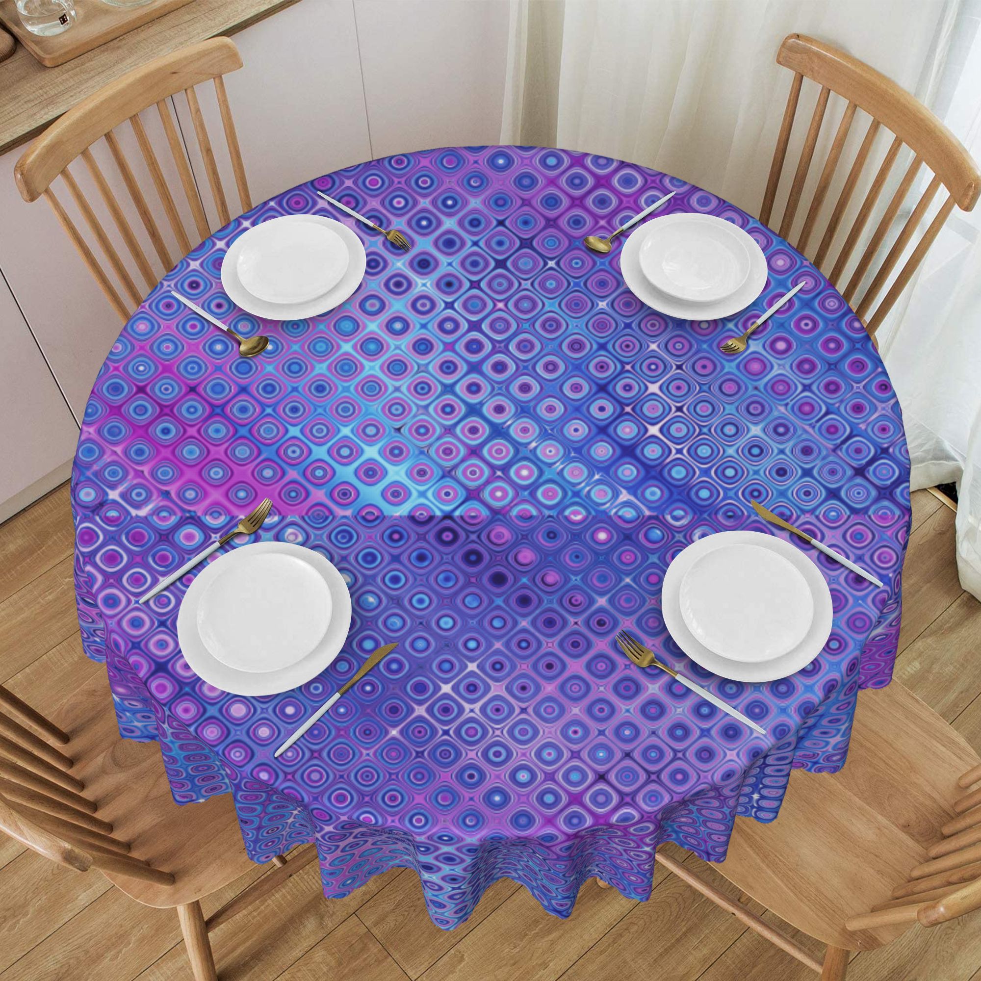 Tablecloth Colorful Abstract Background Table Cloth For Circular Tables ...