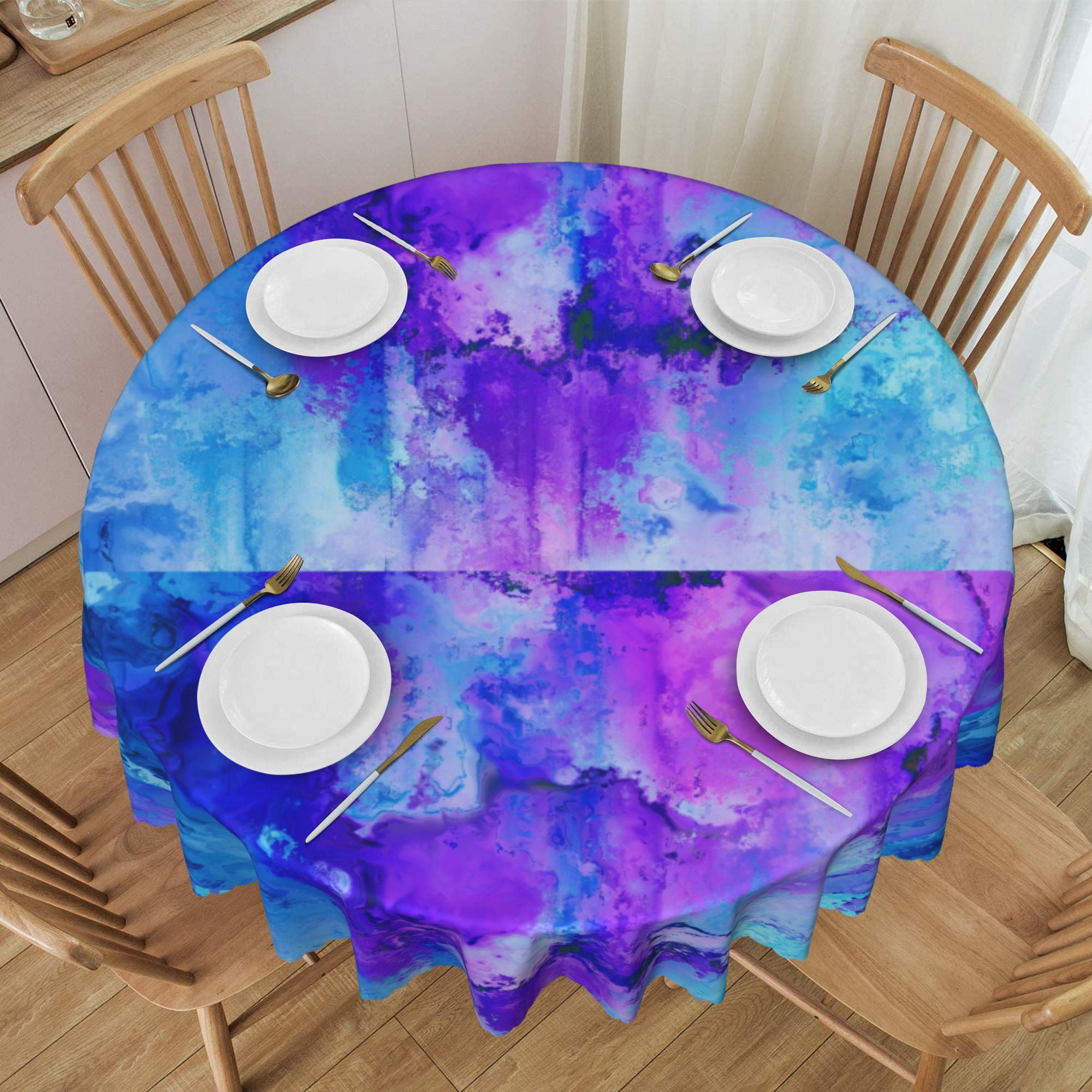 Tablecloth Colorful Abstract Background Table Cloth For Circular Tables ...
