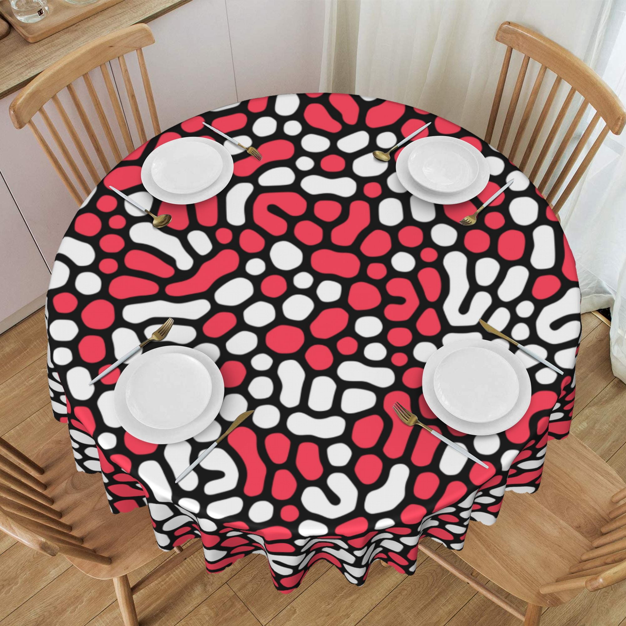 Tablecloth Colorful Seamless Background Table Cloth For Circular Tables ...