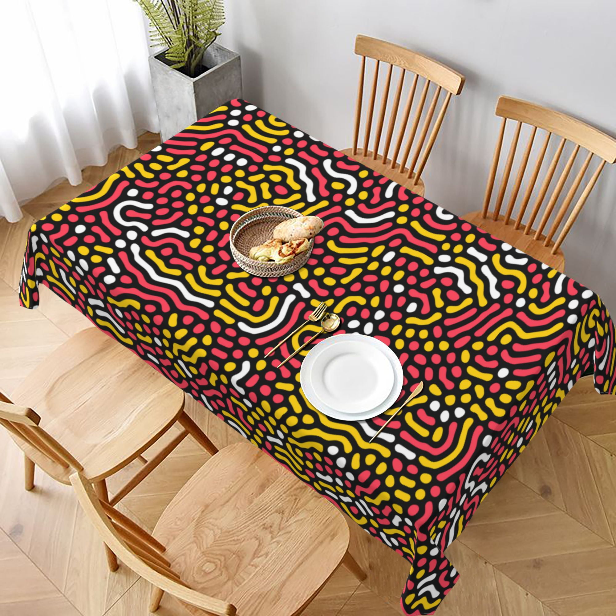 Tablecloth Colorful Seamless Background Table Cloth For Rectangle ...
