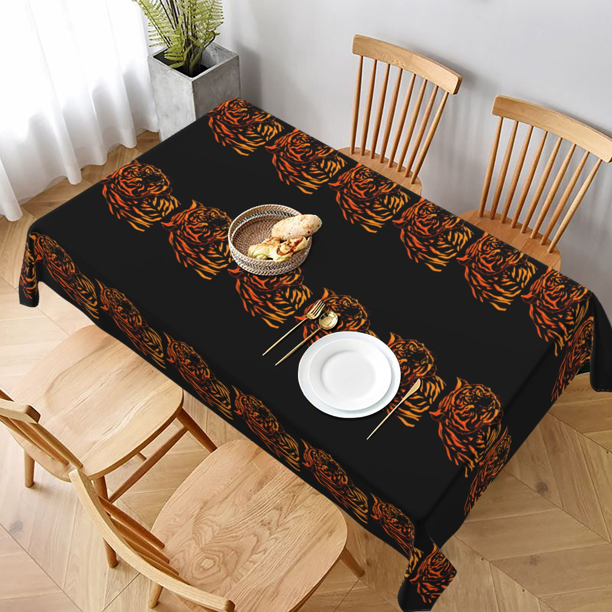 Tablecloth Cool Tiger Table Cloth For Rectangle Tables Waterproof ...