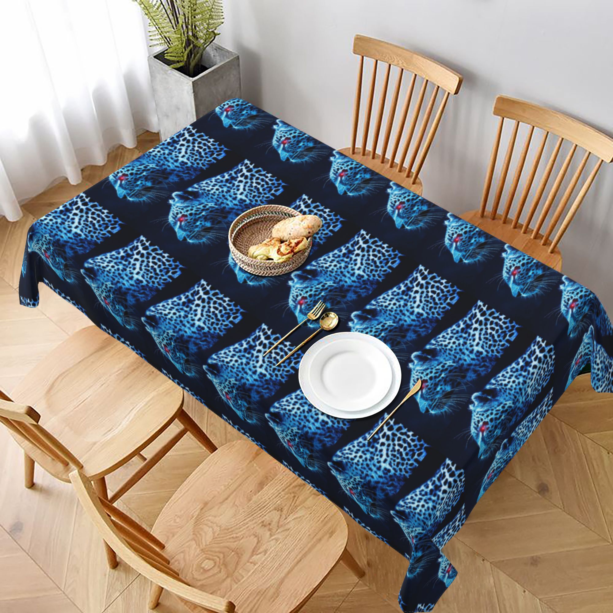 Tablecloth Cool Tiger Table Cloth For Rectangle Tables Waterproof ...