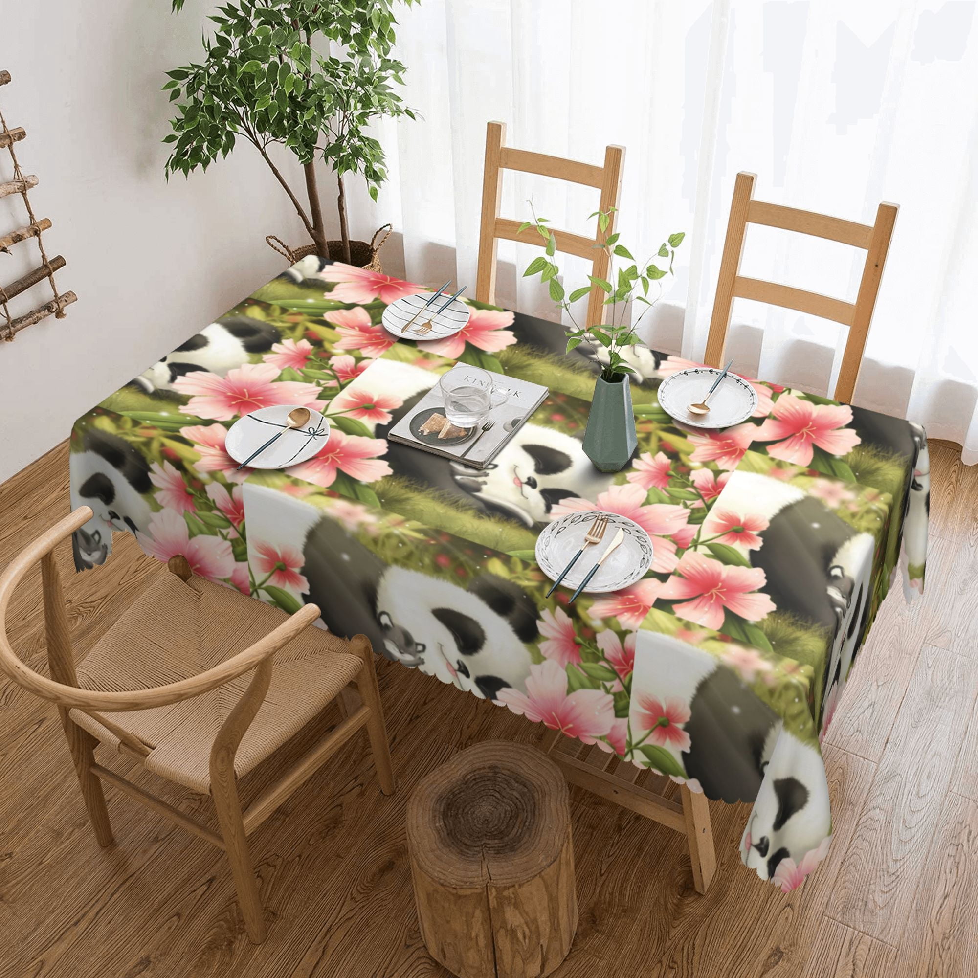 Tablecloth Cute-Panda-Wallpapers Table Cloth For Rectangle Tables ...