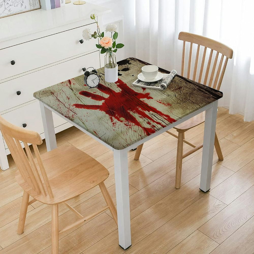 Tablecloth, Dirty Wall Bloody Hand Print Murky Palm Trace Victim ...