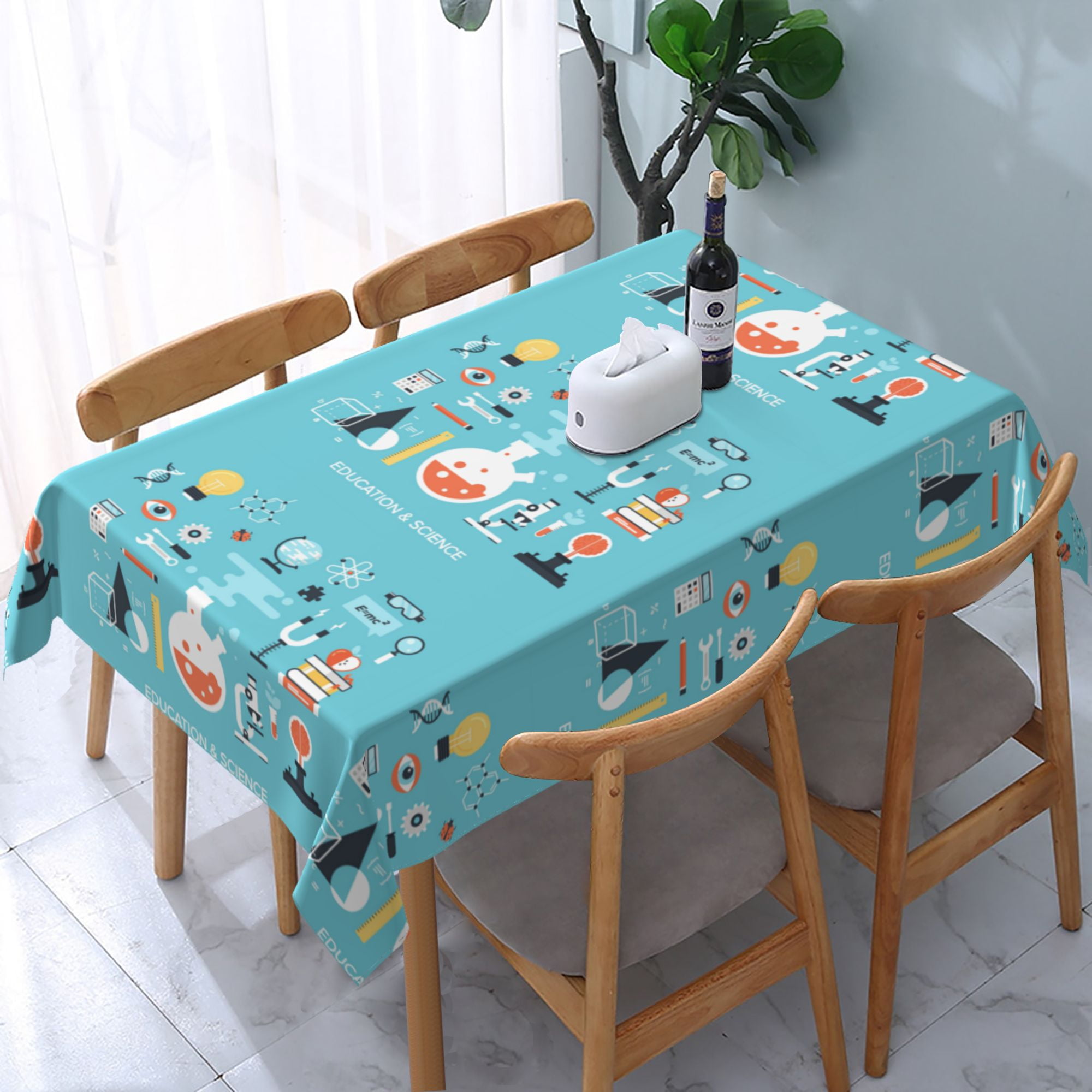 Tablecloth Education And Science Contour Table Cloth For Rectangle ...