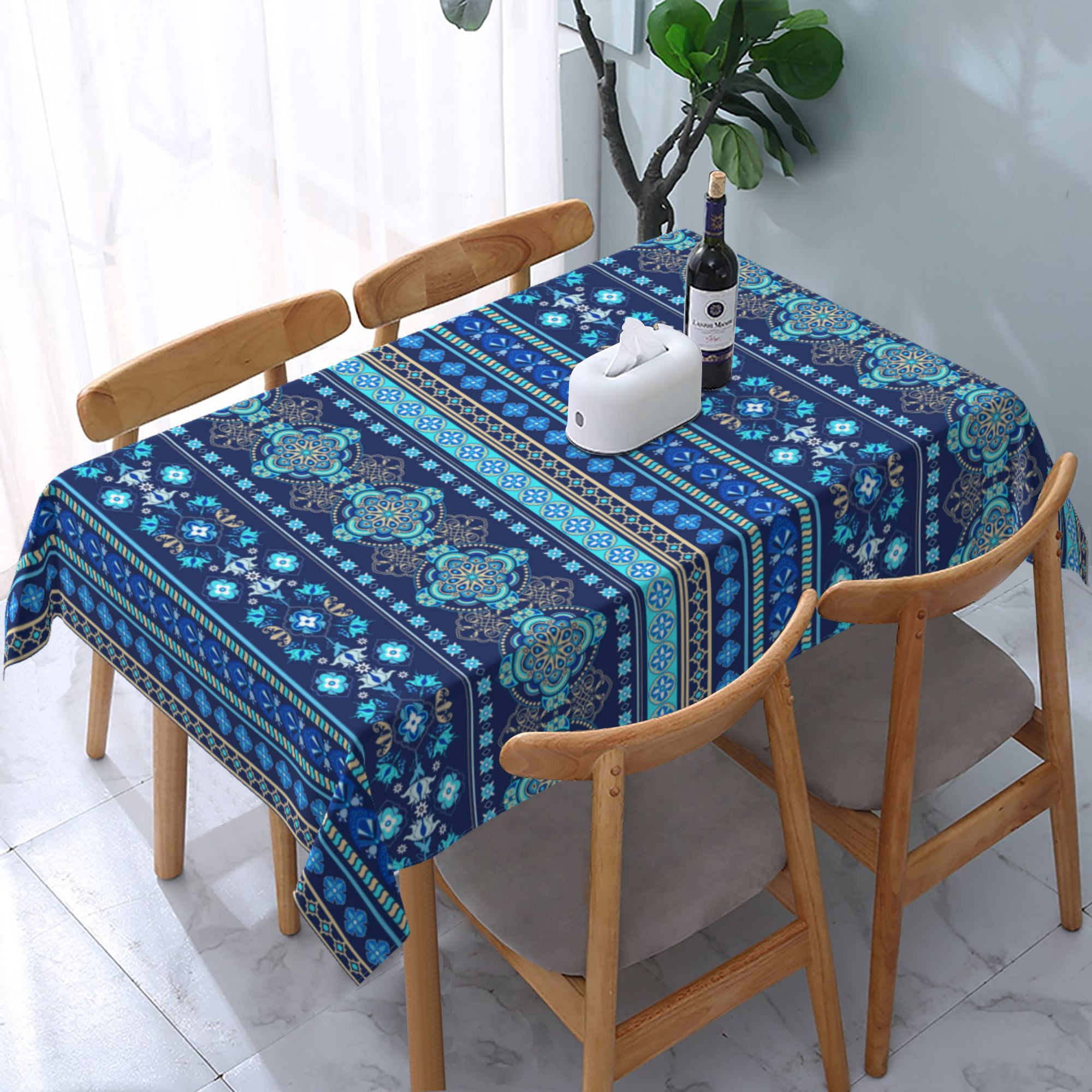 Tablecloth Ethnic Fabric Background Table Cloth For Rectangle Tables ...