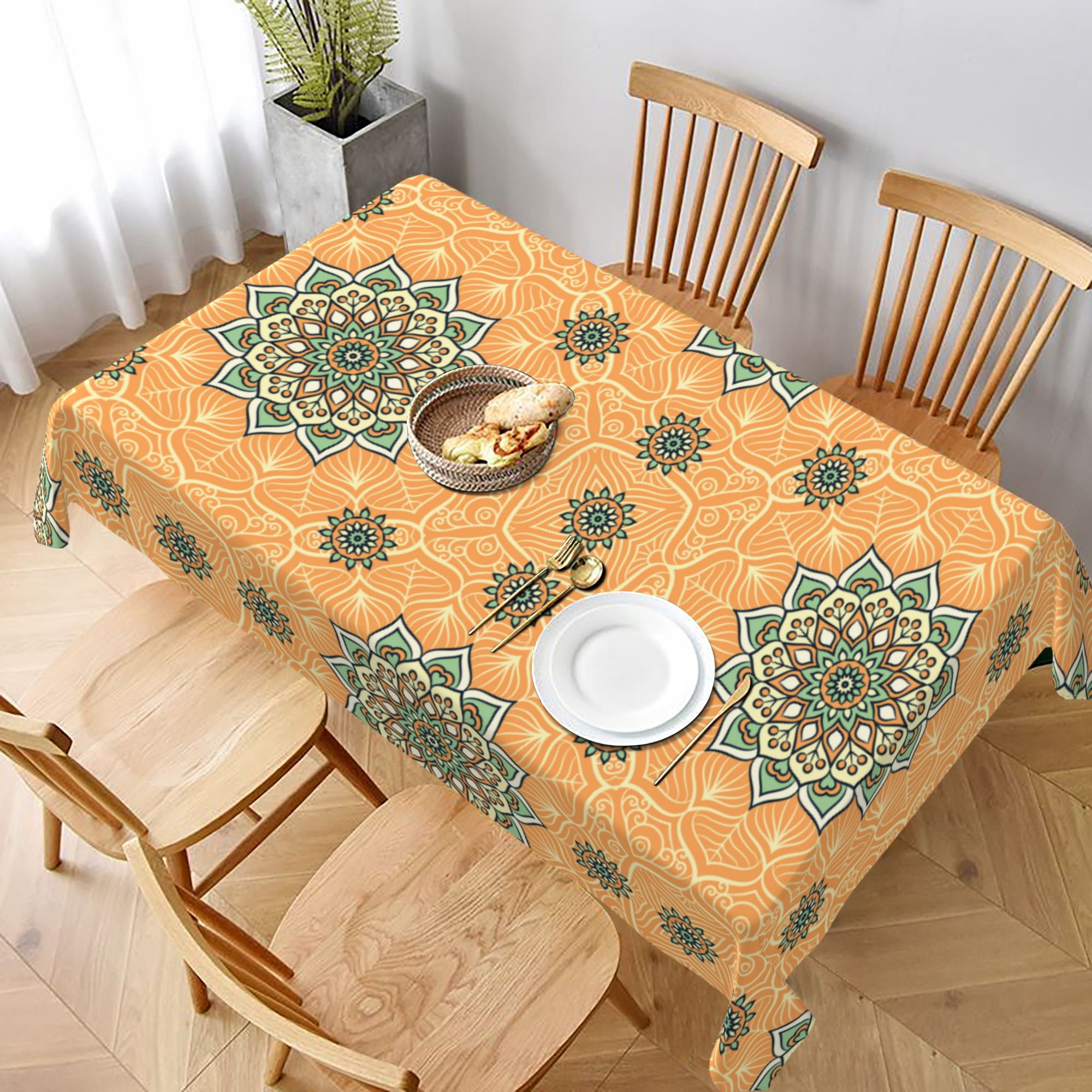 Tablecloth Ethnic Pattern Background Table Cloth For Rectangle Tables ...