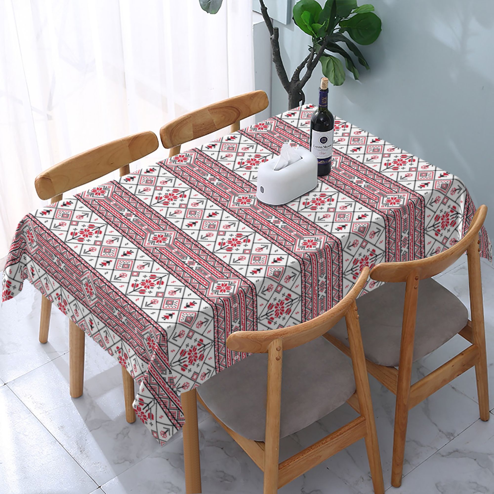 Tablecloth Ethnic Pattern Table Cloth For Rectangle Tables Waterproof ...