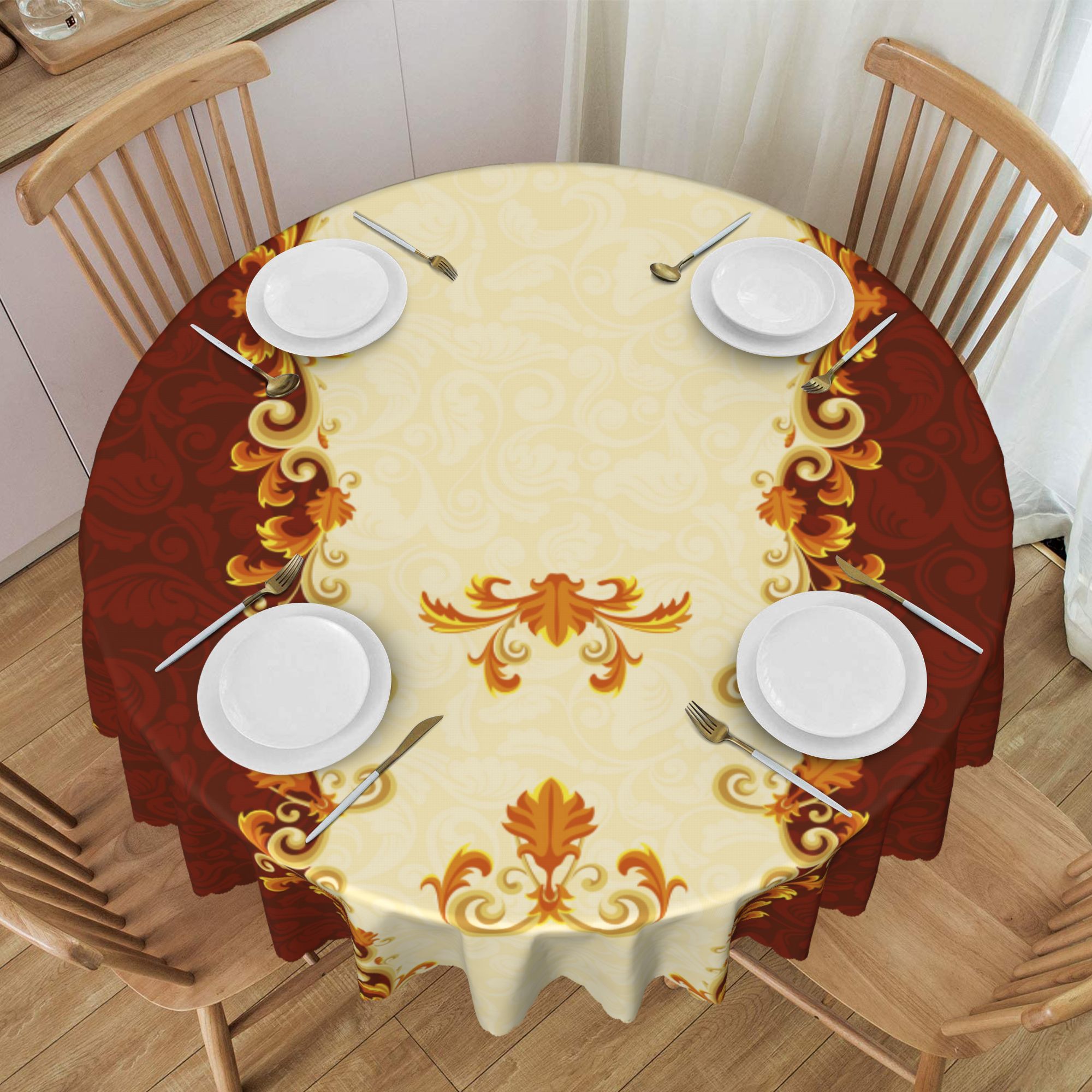 Tablecloth European Classical Flower Background Table Cloth For ...