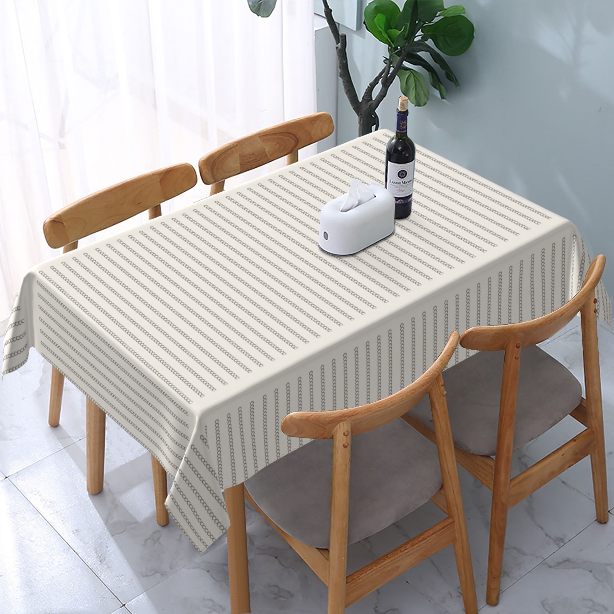 Tablecloth European Floral Border Pattern Table Cloth For Rectangle ...