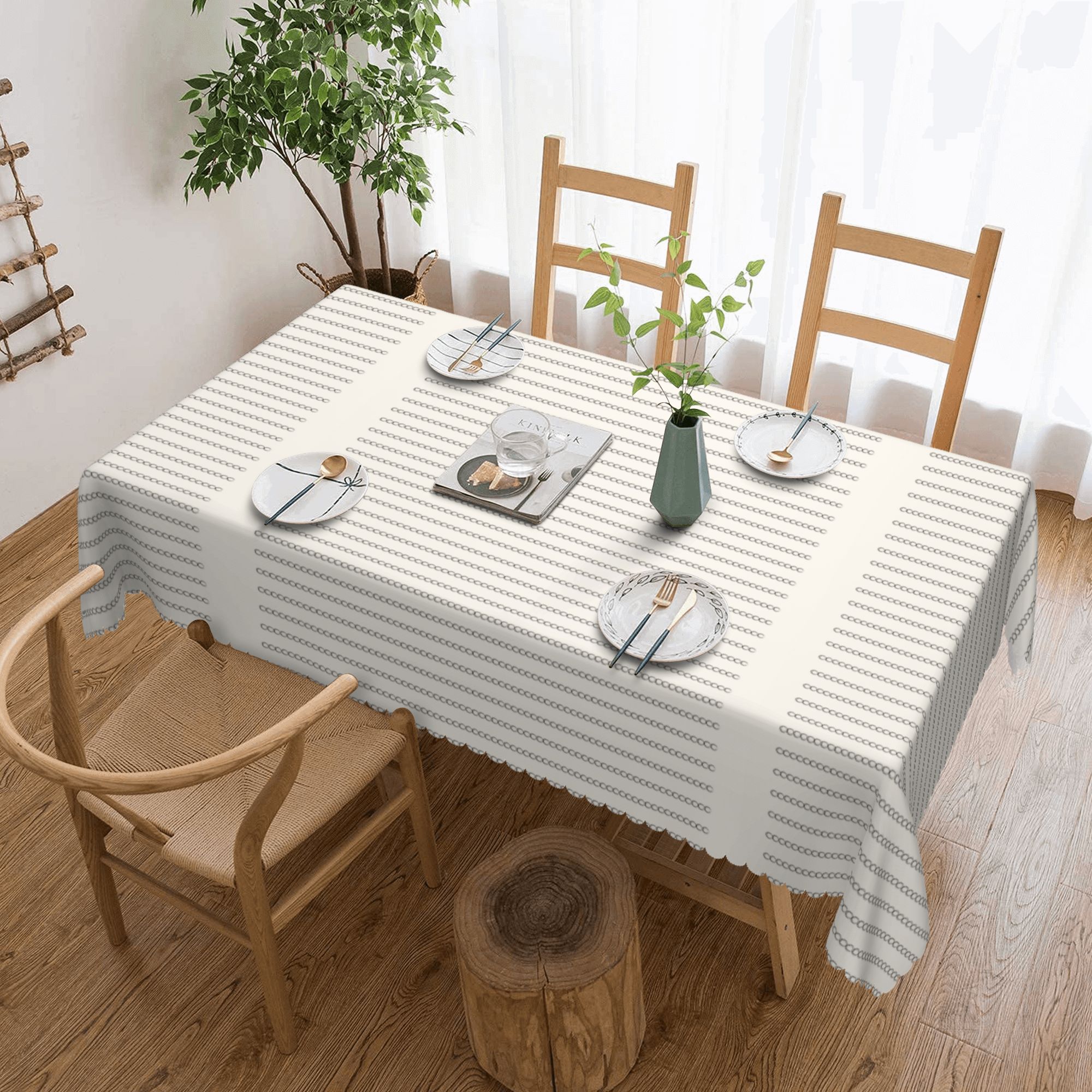 Tablecloth European Floral Border Pattern Table Cloth For Rectangle ...