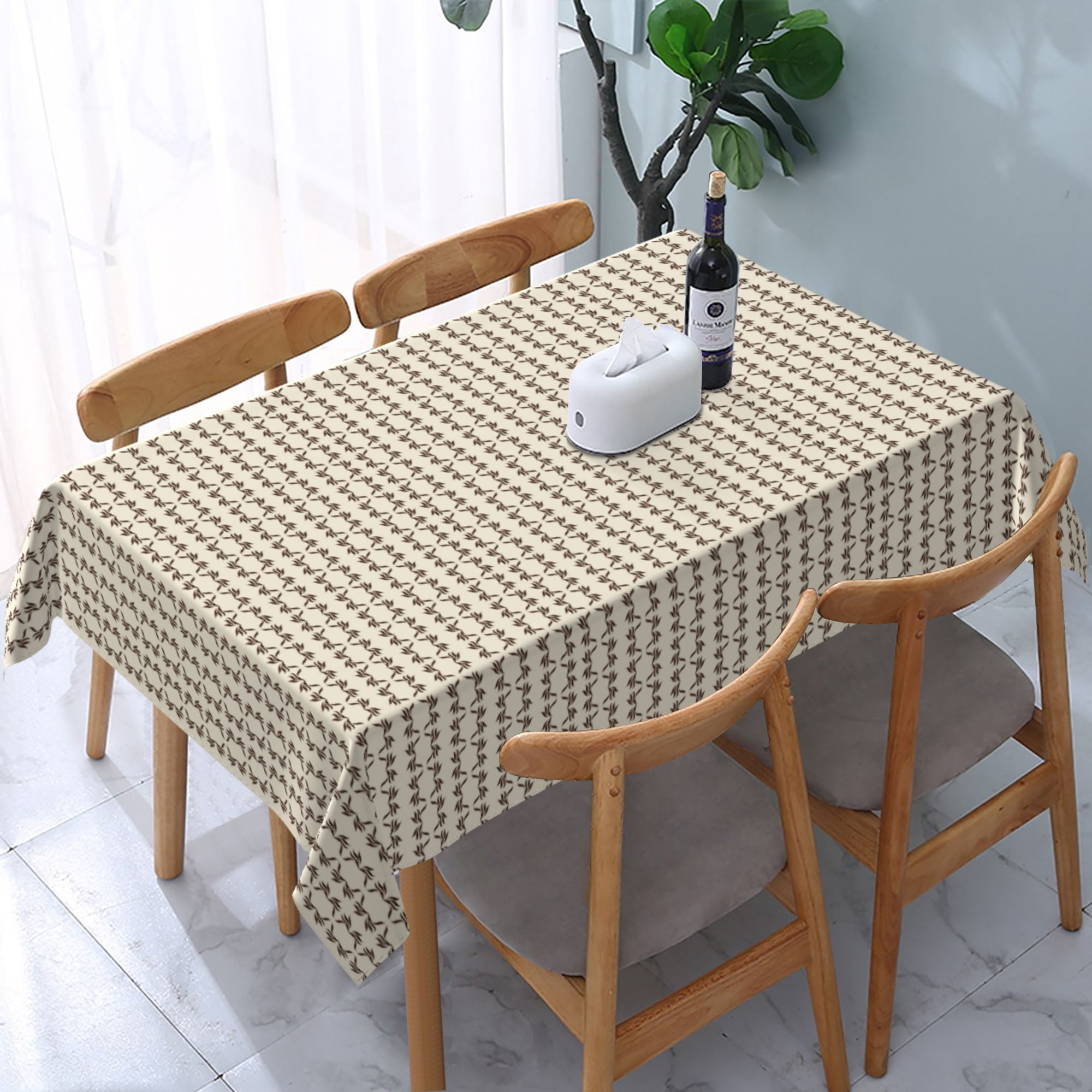 Tablecloth European Floral Border Pattern Table Cloth For Rectangle ...
