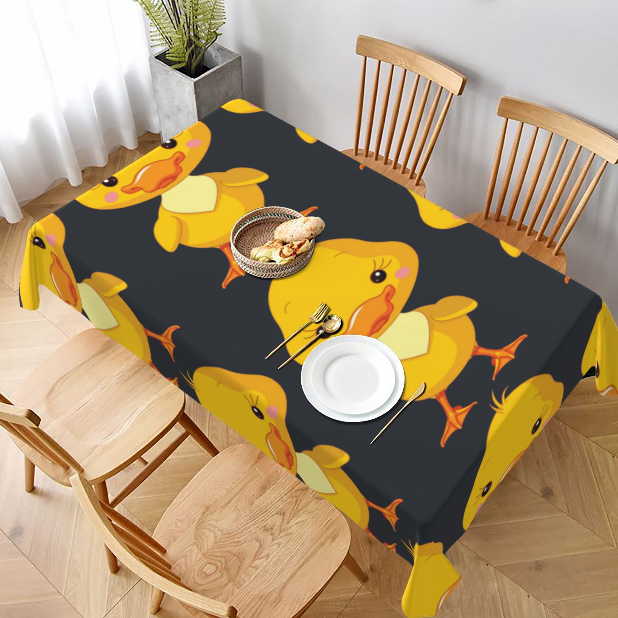 Tablecloth Farm Animals Duck Table Cloth For Rectangle Tables ...