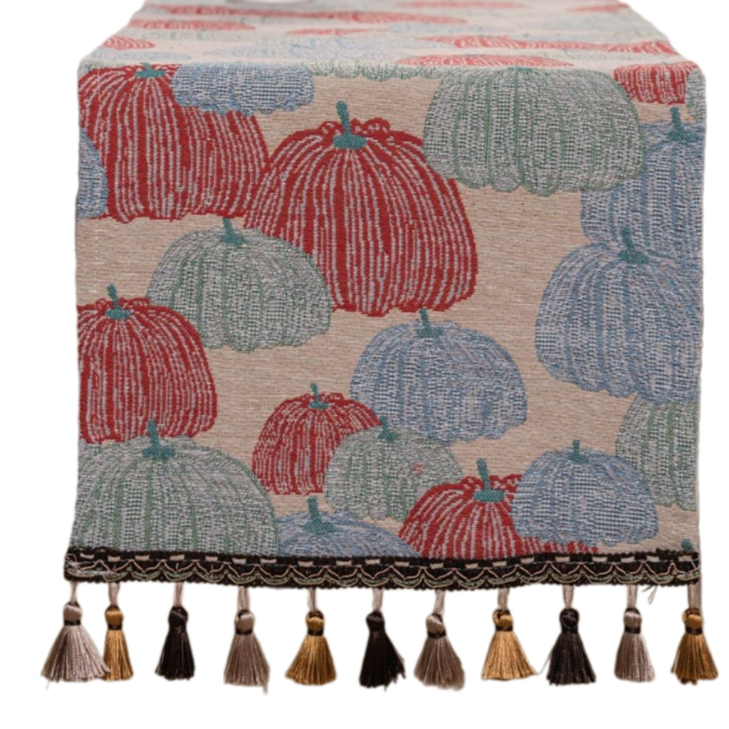 Tablecloth Farmhouse Table Runner with Handwoven Fringe Elegant for ...