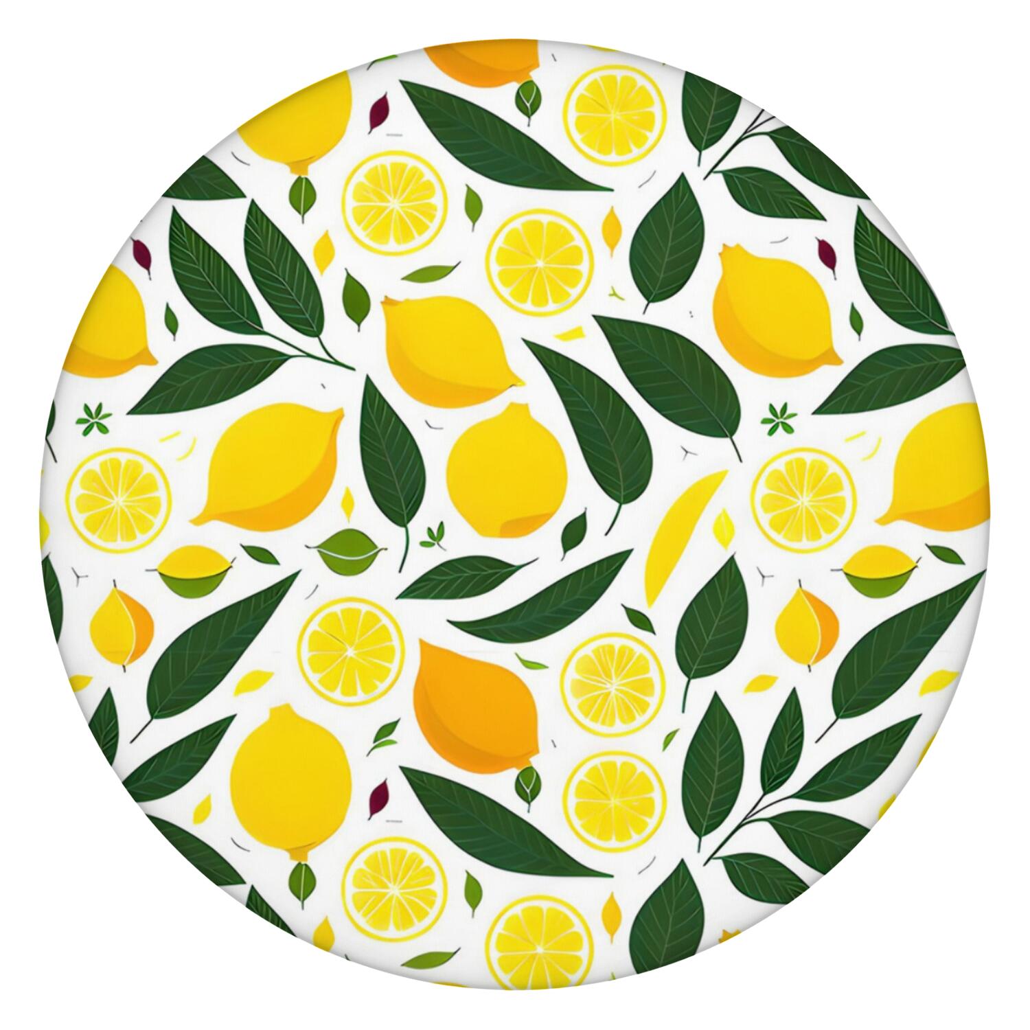 Tablecloth Featuring Lemons Yellow Fruit Print Floral Summer Theme Cute ...