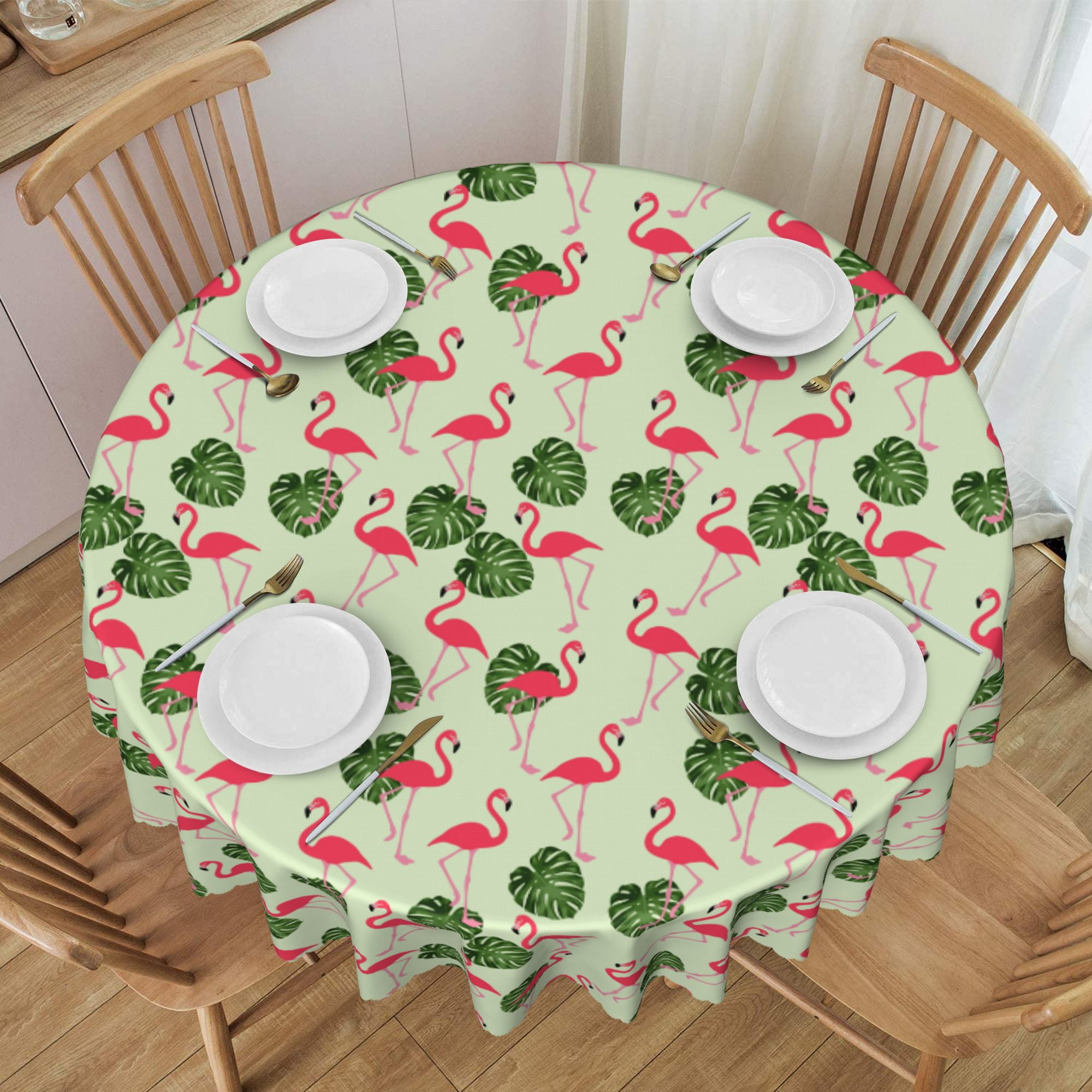Tablecloth Flamingo Wallpaper Table Cloth For Circular Tables ...