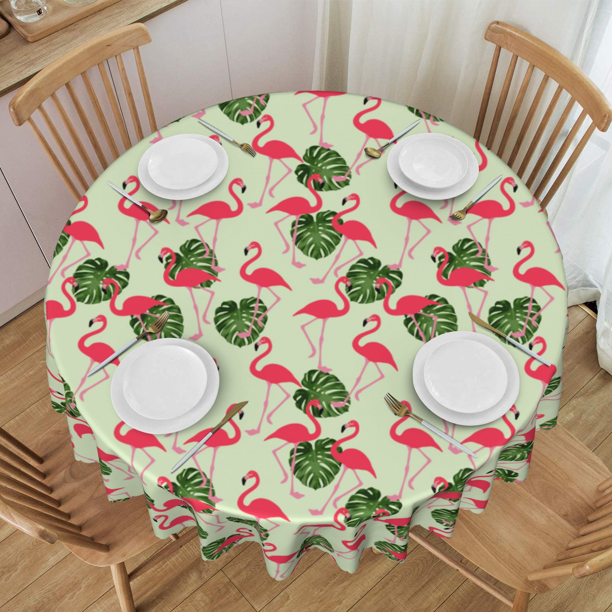 Tablecloth Flamingo Wallpaper Table Cloth For Circular Tables ...