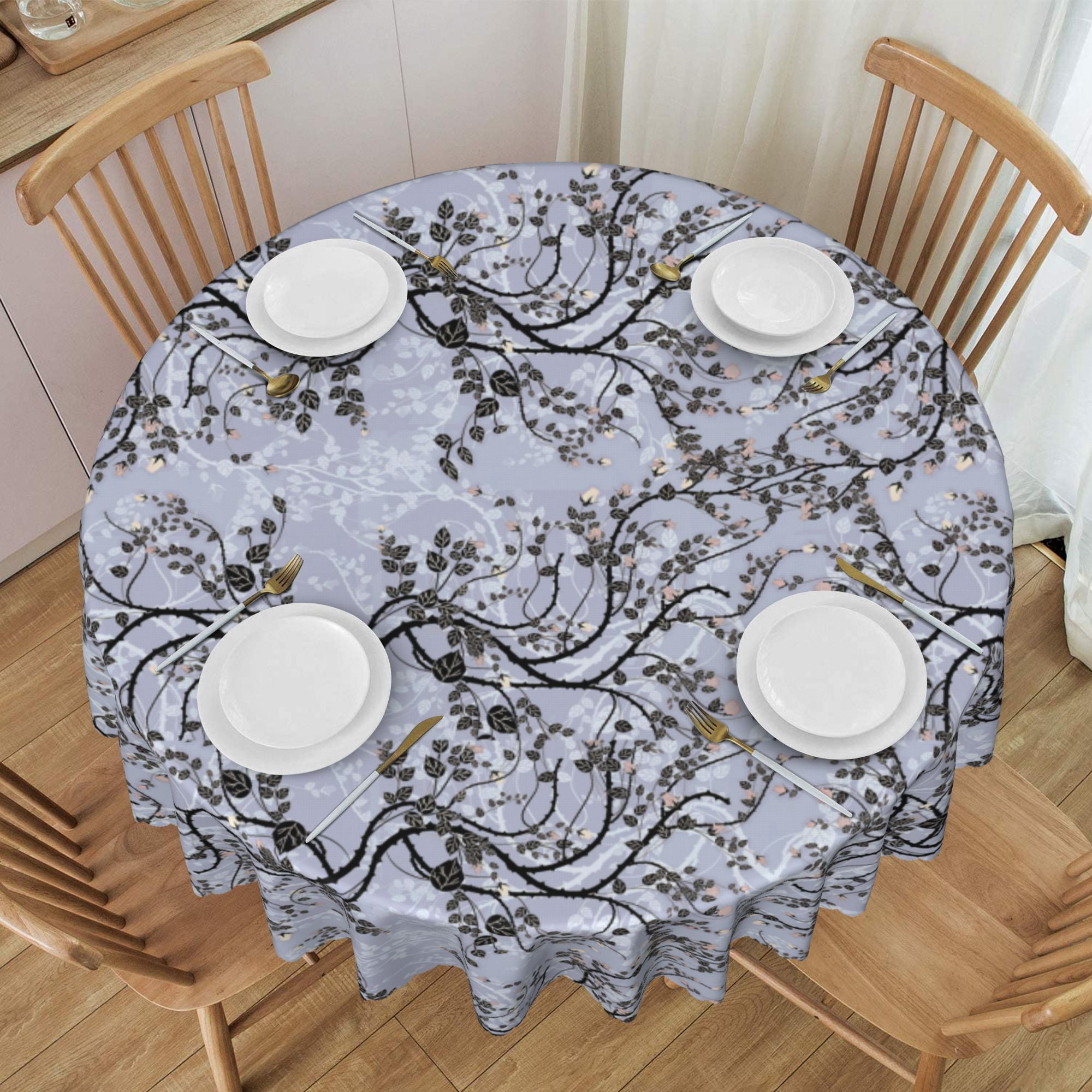 Tablecloth Floral Pattern Background Table Cloth For Circular Tables ...