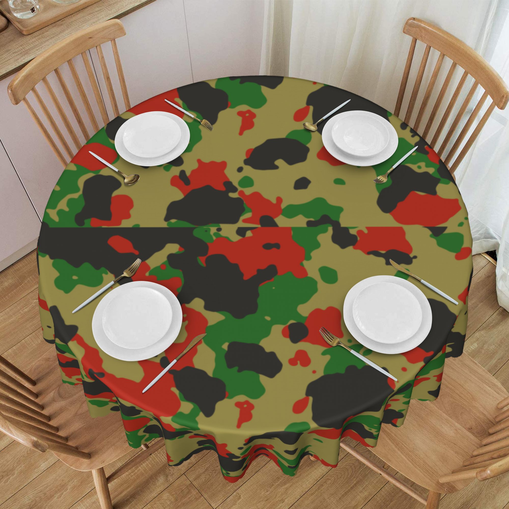Tablecloth Four-Color Camouflage Background Table Cloth For Circular ...