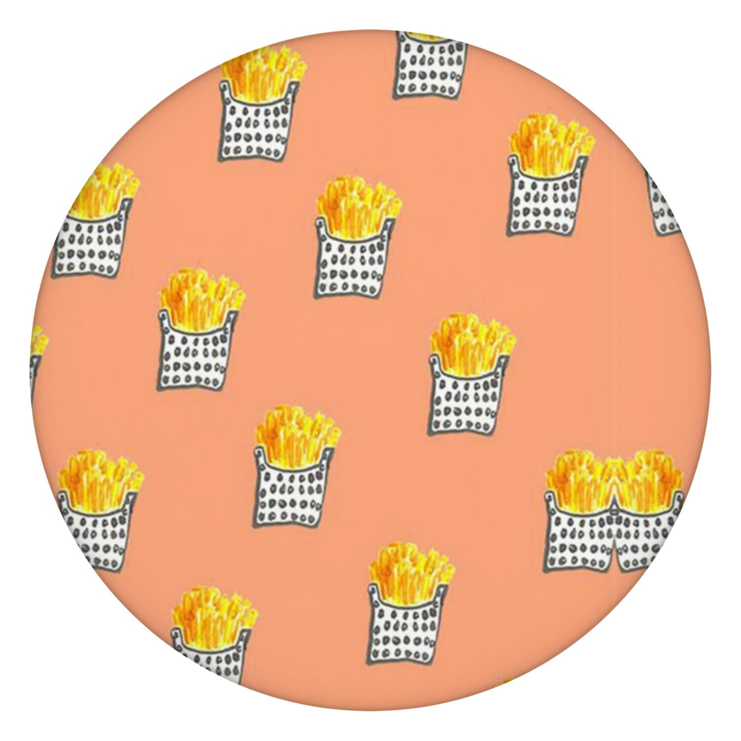 Tablecloth French Fries Pattern Potato Fries Crispy Curly Cheese Snack ...